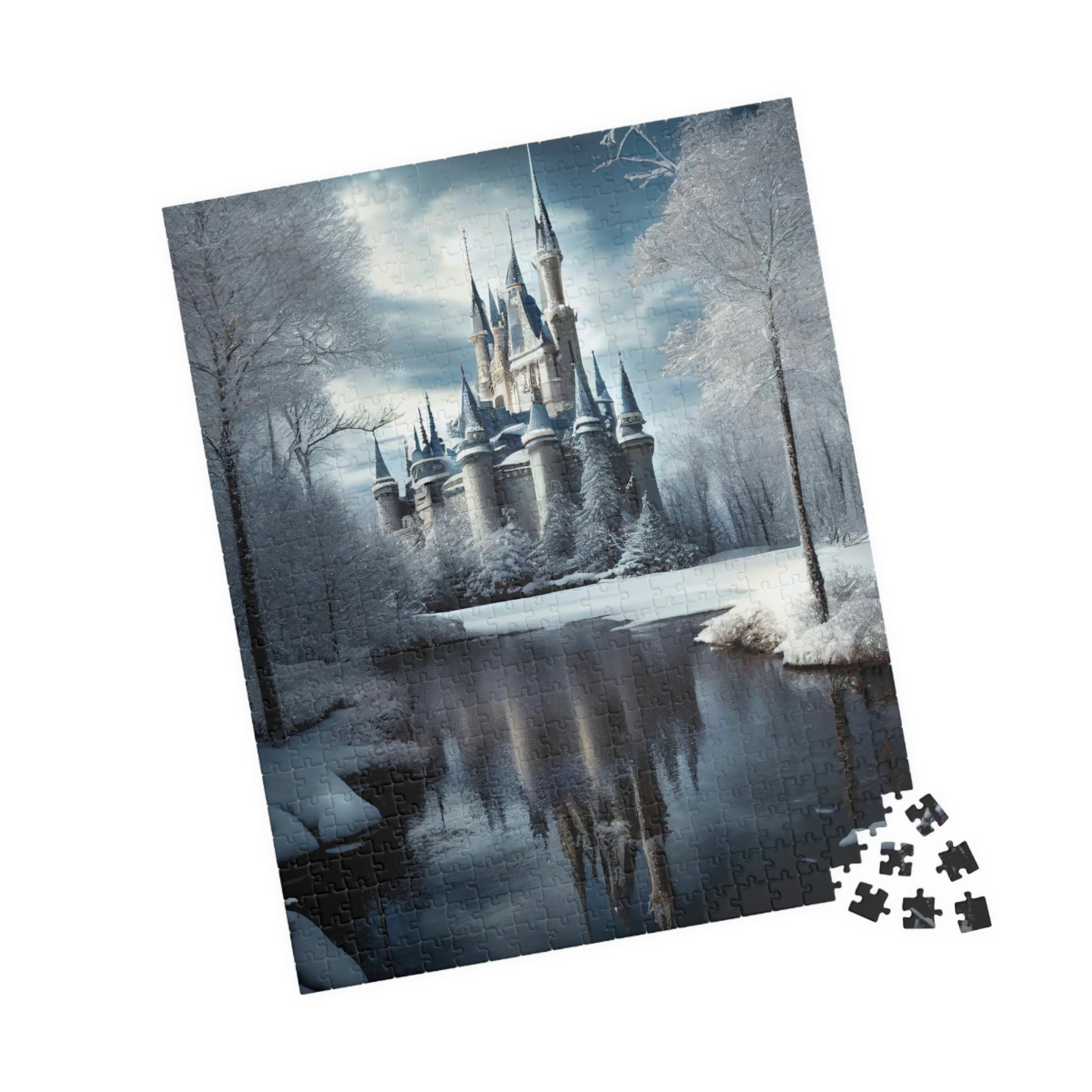 Jigsaw Puzzle Winter Princess Castle Puzzle Castle Gifts - Etsy