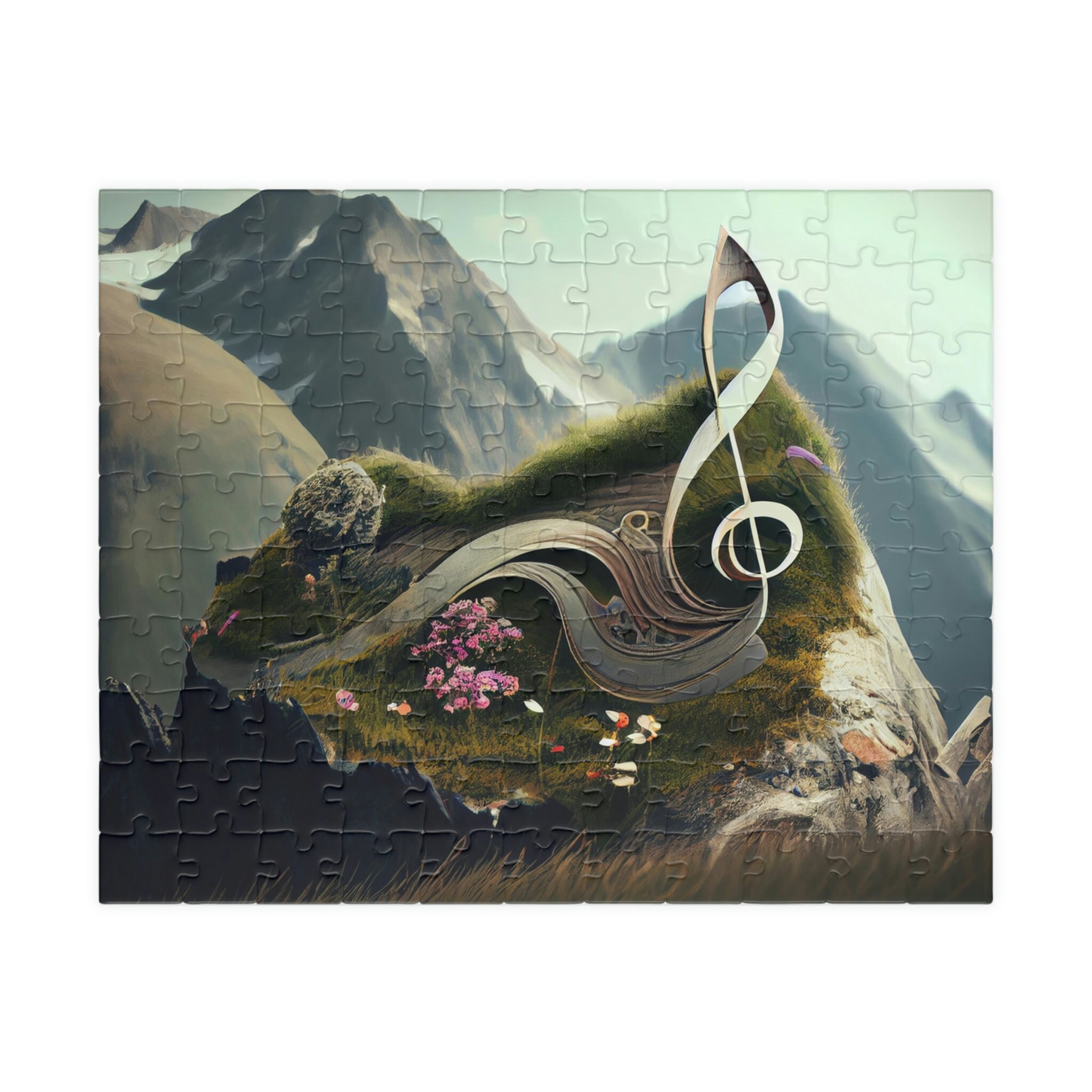 Jigsaw Puzzle Treble Clef Rock Puzzle Music Lover Gifts - Etsy