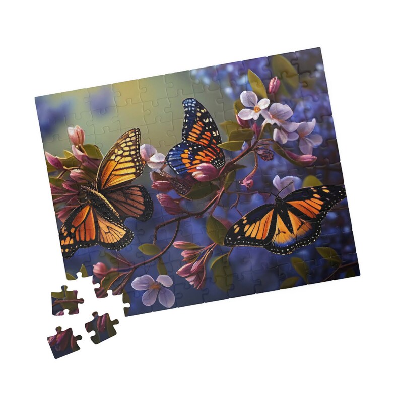 Jigsaw Puzzle | Butterflies in Spring Puzzle | Butterfly Lover Gift ...