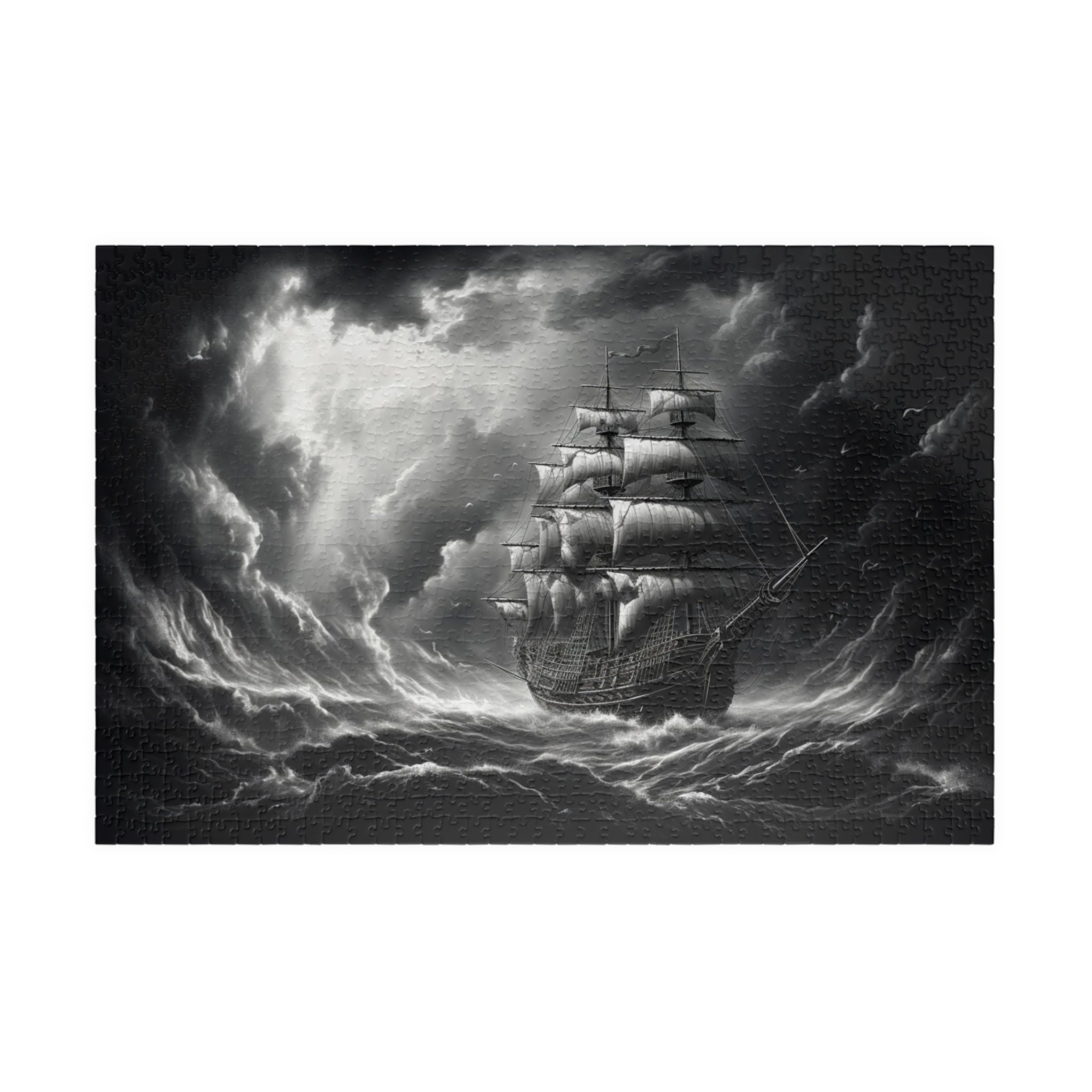 Jigsaw Puzzle | Ship in a Storm Puzzle | Pirate Ship | Puzzle Gifts ...
