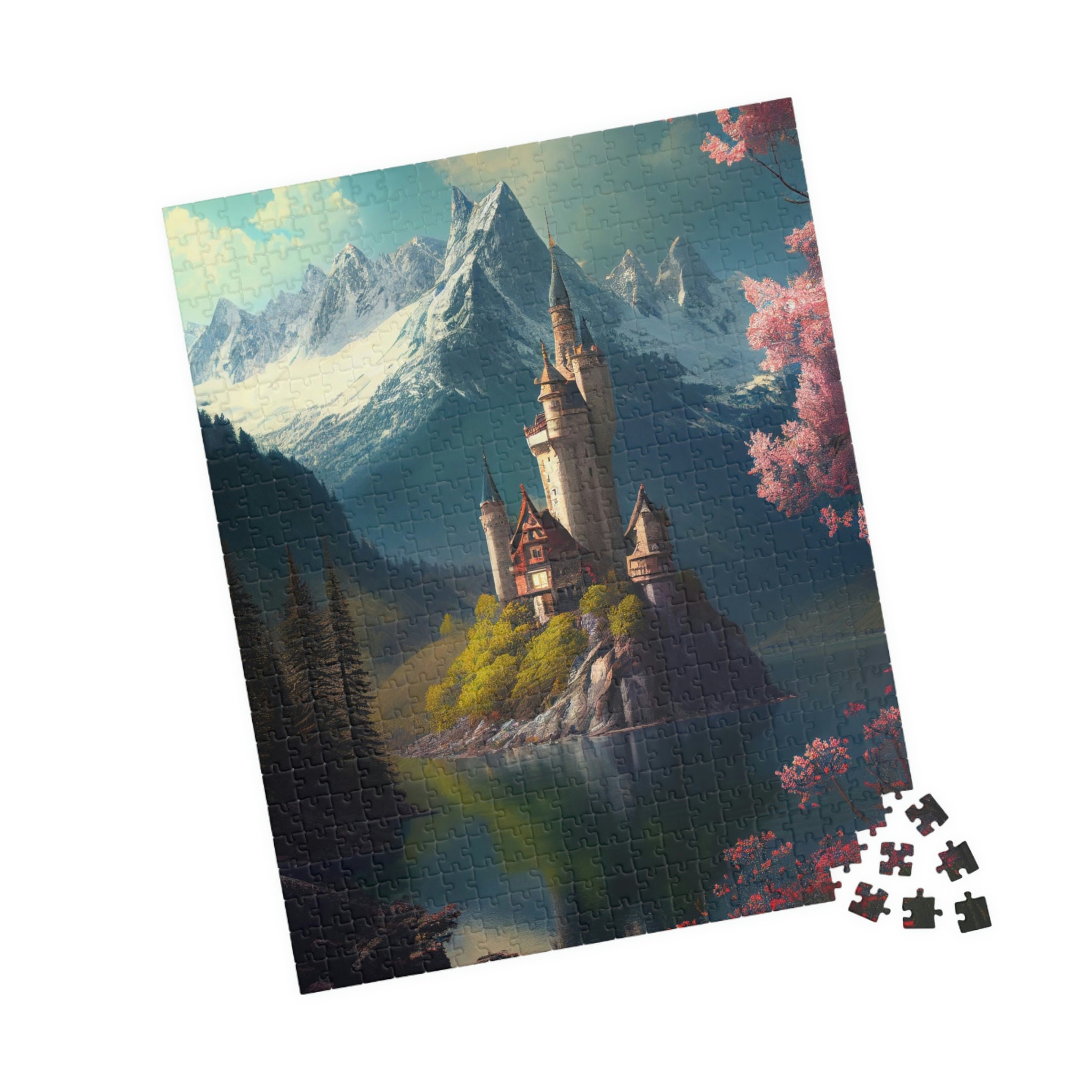 Jigsaw Puzzle Castle on Lake Puzzle Castle Gifts Puzzles for Adults ...