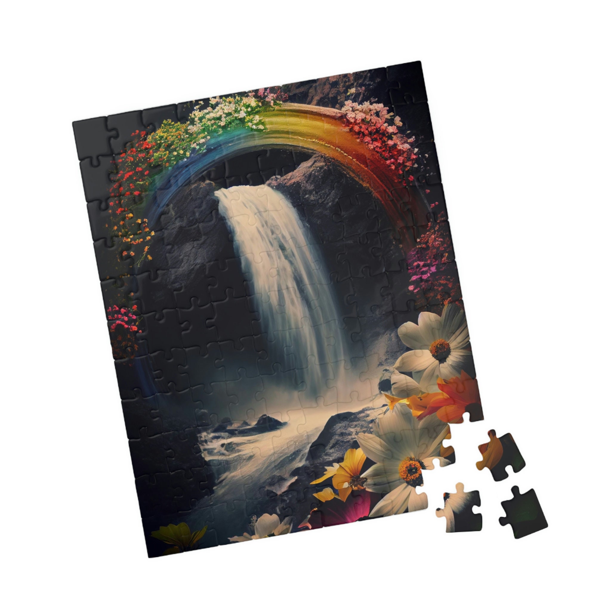 Jigsaw Puzzle Rainbow Puzzle Waterfall Gifts Puzzles for Adults Jigsaw ...