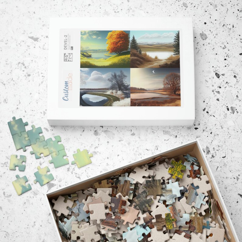 Jigsaw Puzzle Four Seasons in One Puzzle Seasons Puzzle Gifts Puzzles ...