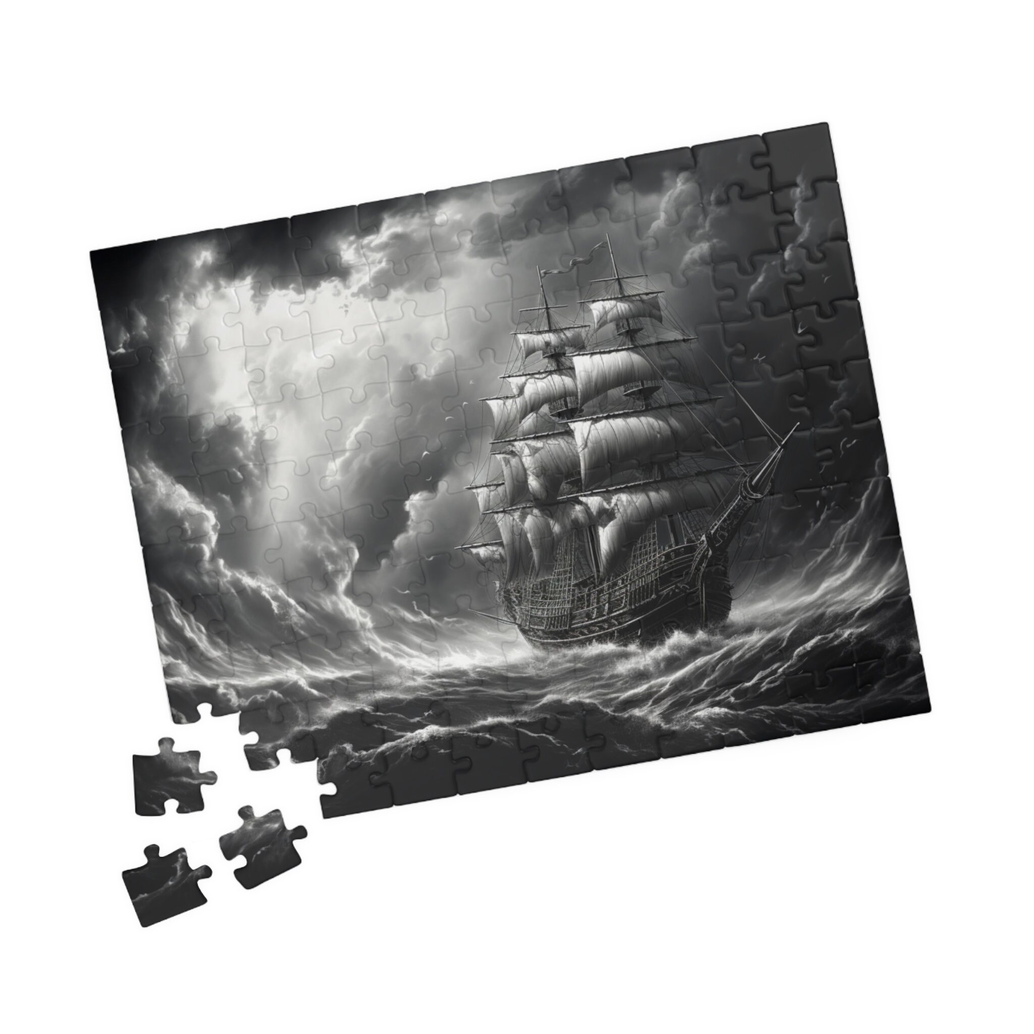 Jigsaw Puzzle | Ship in a Storm Puzzle | Pirate Ship | Puzzle Gifts ...