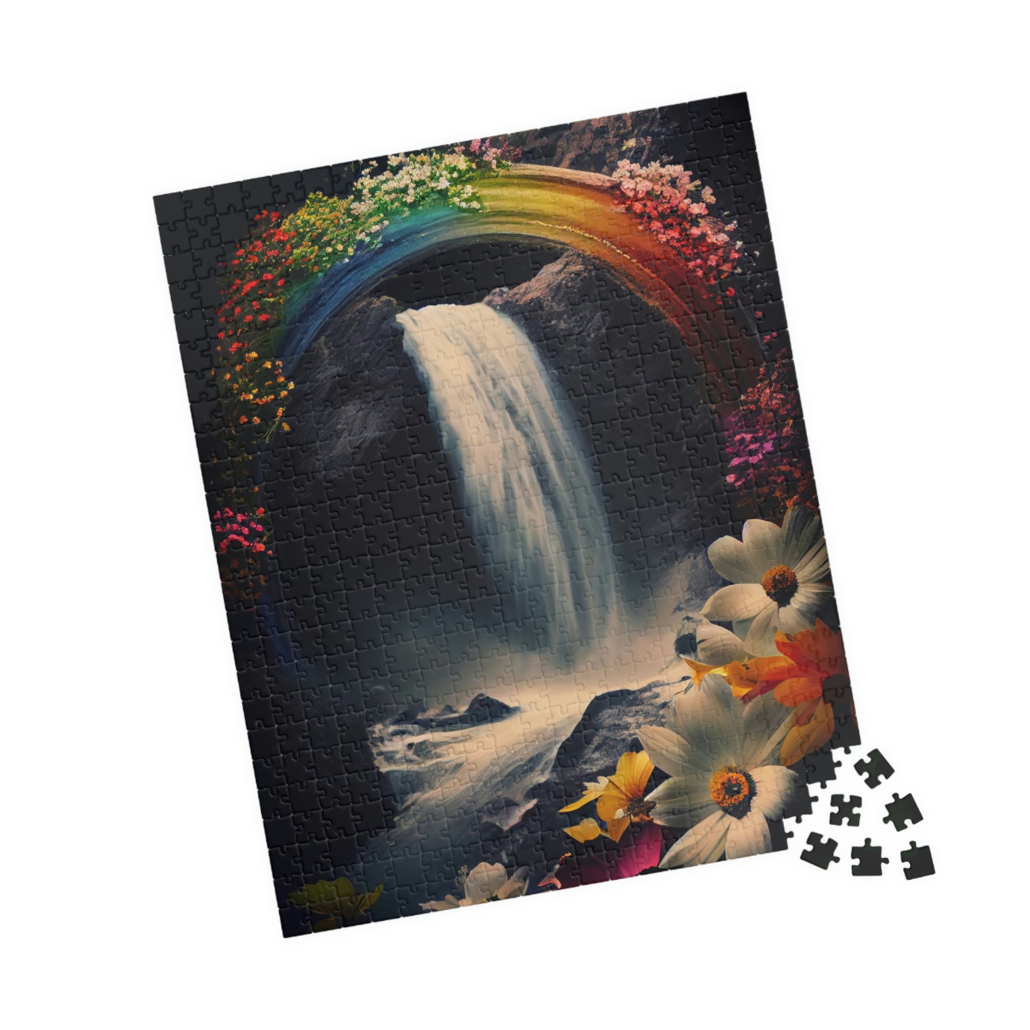 Jigsaw Puzzle Rainbow Puzzle Waterfall Gifts Puzzles for Adults Jigsaw ...