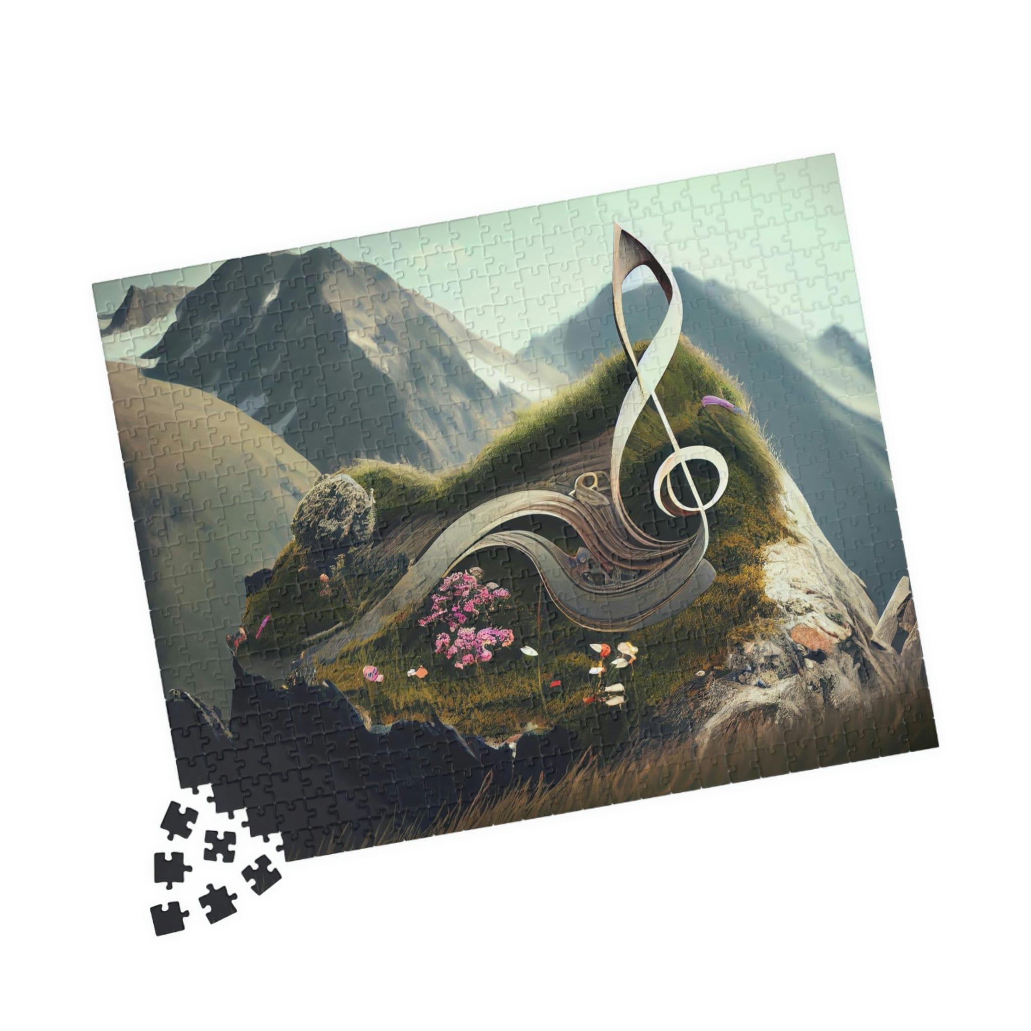 Jigsaw Puzzle | Treble Clef Rock Puzzle | Music Lover Gifts | Puzzles for Adults | Jigsaw ...