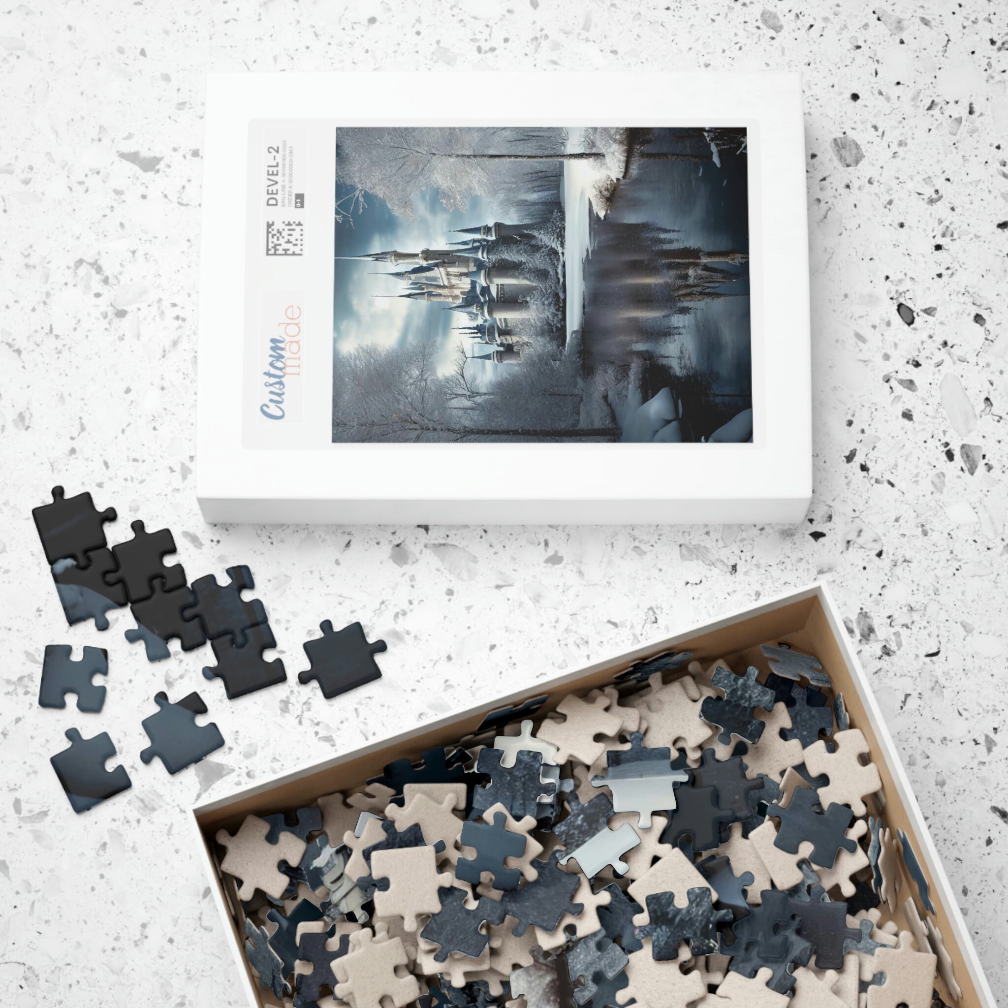 Jigsaw Puzzle Winter Princess Castle Puzzle Castle Gifts - Etsy