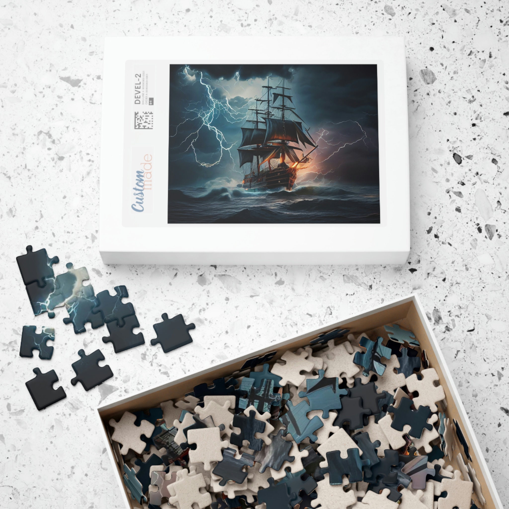 Jigsaw Puzzle | Ship in a Storm Puzzle | Pirate Ship | Puzzle Gifts ...