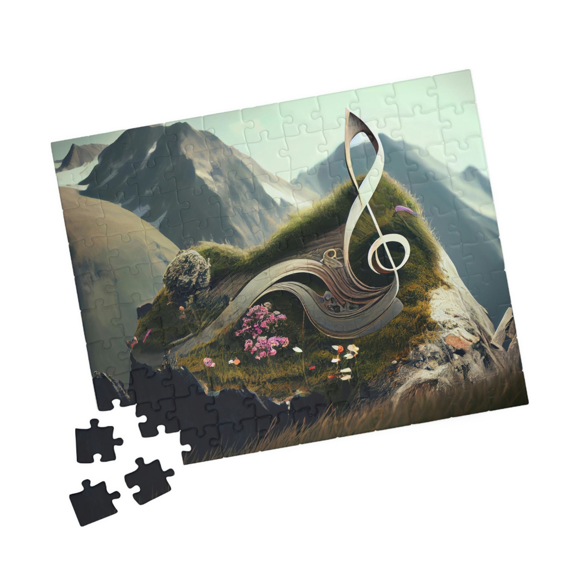 Jigsaw Puzzle Treble Clef Rock Puzzle Music Lover Gifts - Etsy