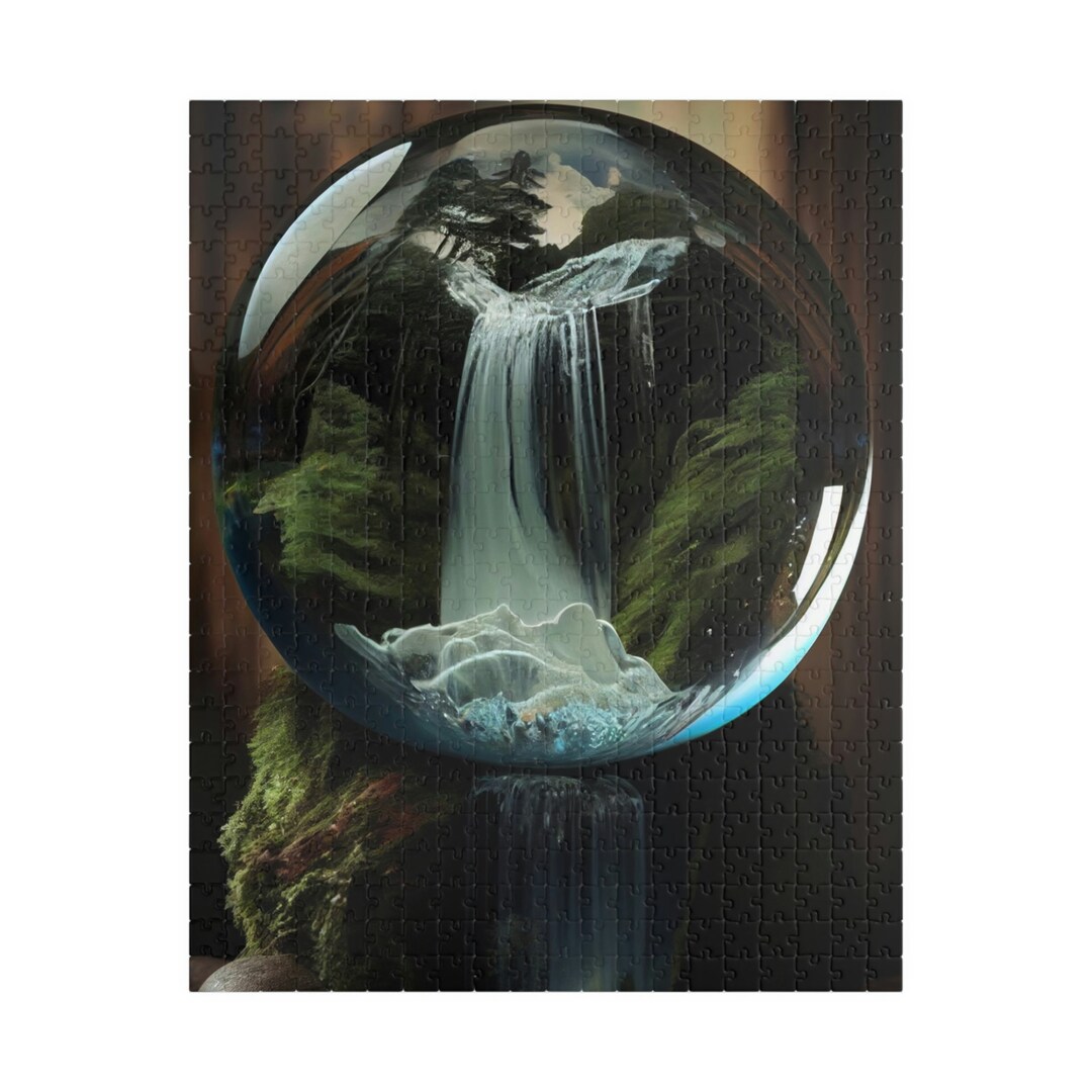Jigsaw Puzzle | Glass Orb Puzzle | Waterfall | Puzzle Gifts | Puzzles ...