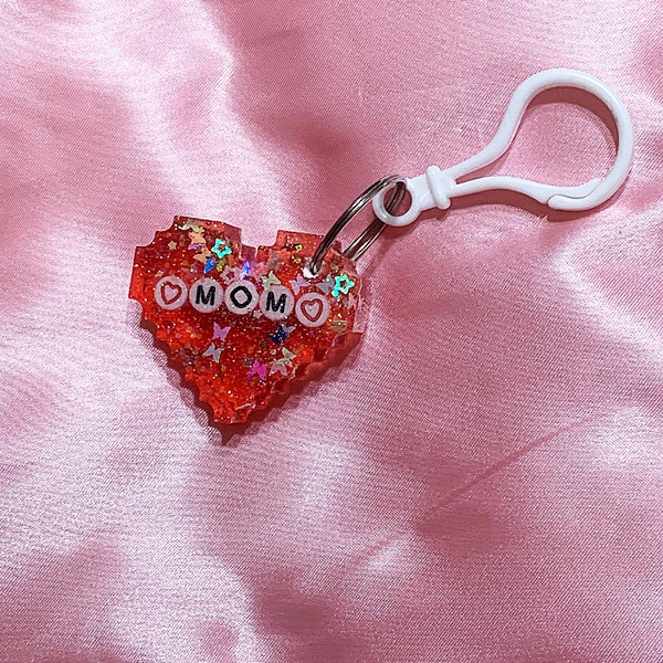 Pixel Keyrings - Etsy