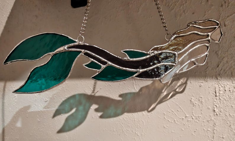 Mermaid Stained Glass Art - Etsy