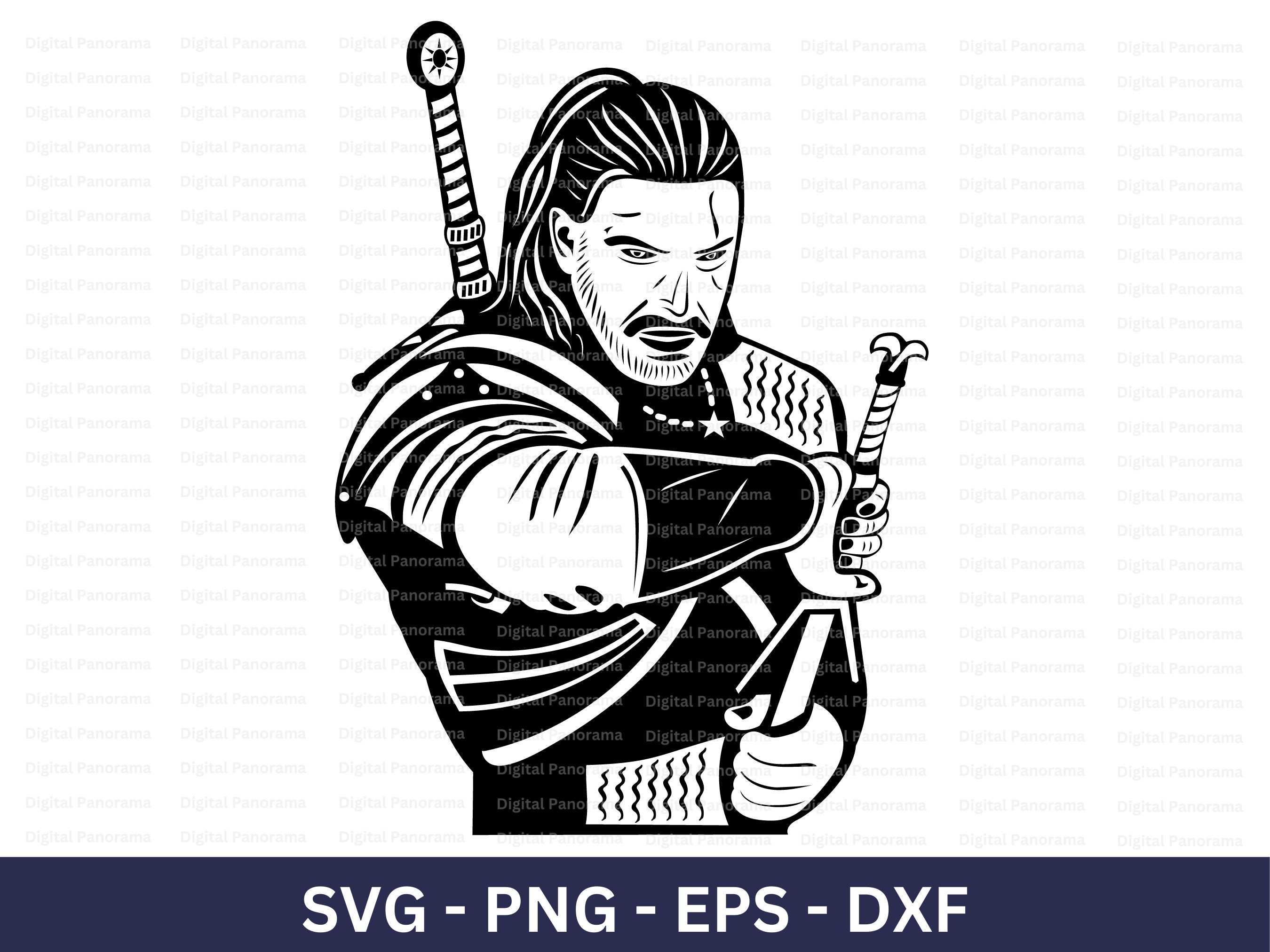 Witcher SVG, Geralt of Rivia Svg, Video Game Character Svg, Cricut Cut ...