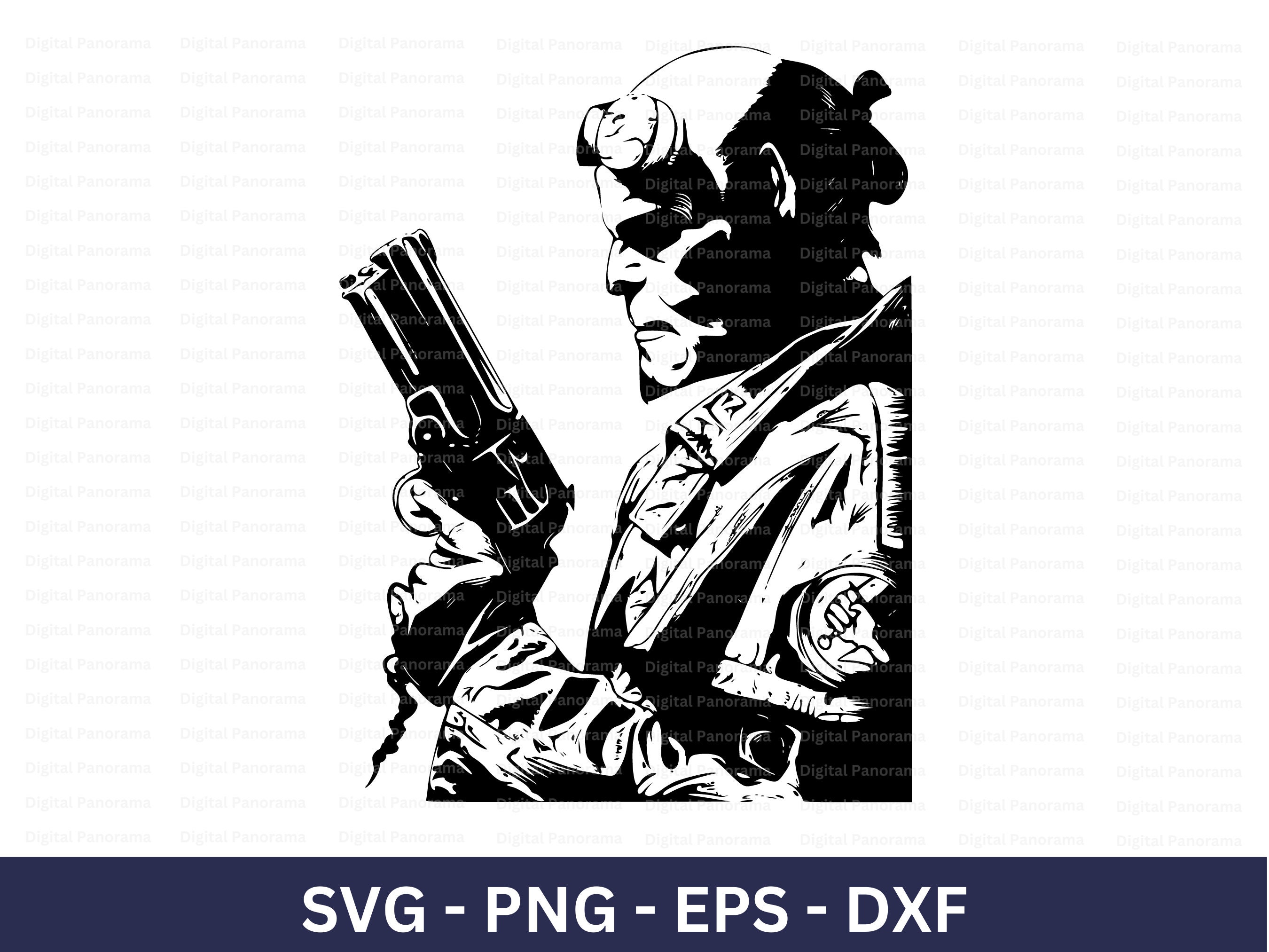 Hellboy SVG, Comic Book Character Cut File for DIY Crafts - Etsy