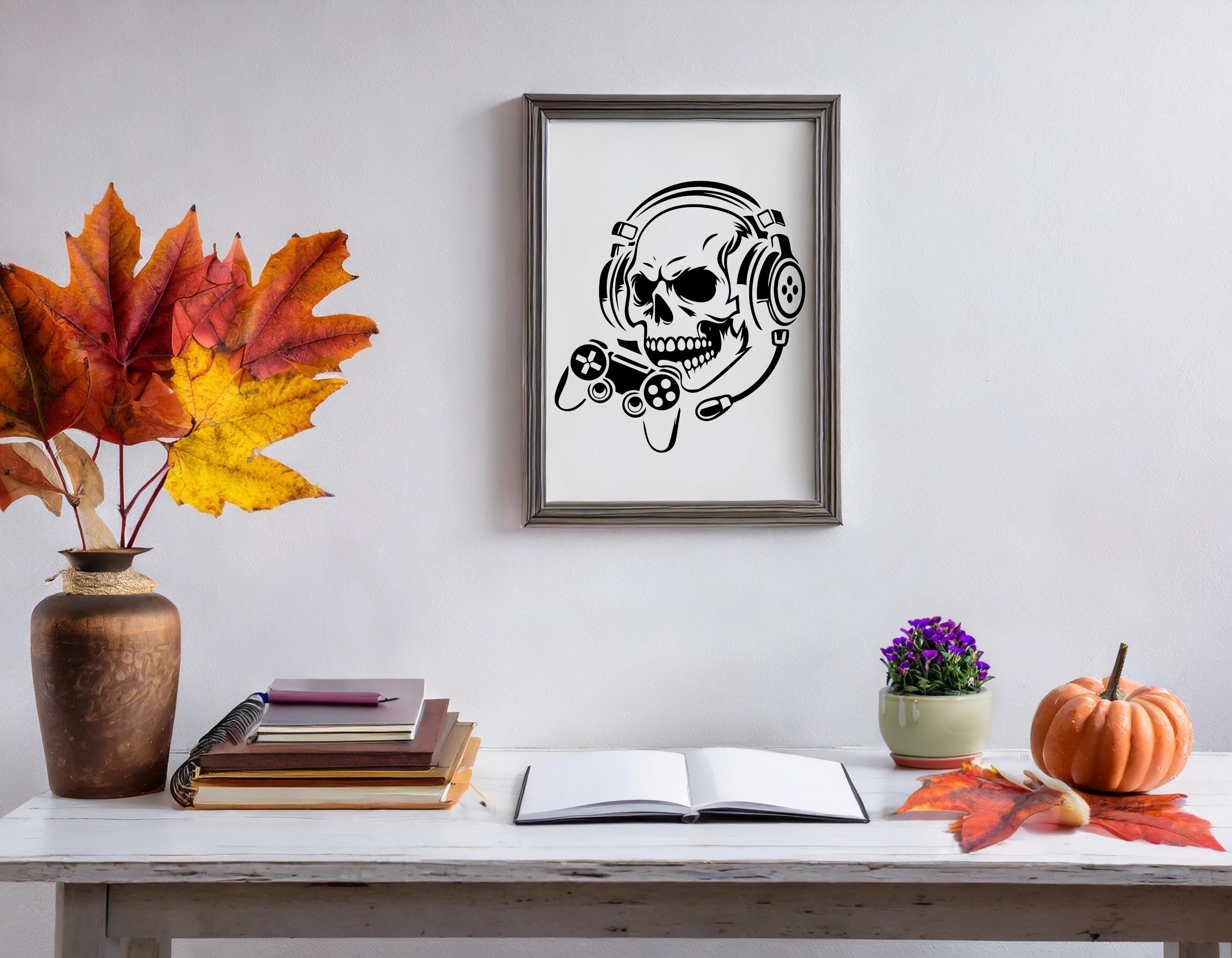 Gaming SVG, Skull SVG, Cricut Cut File, Digital Download - Etsy