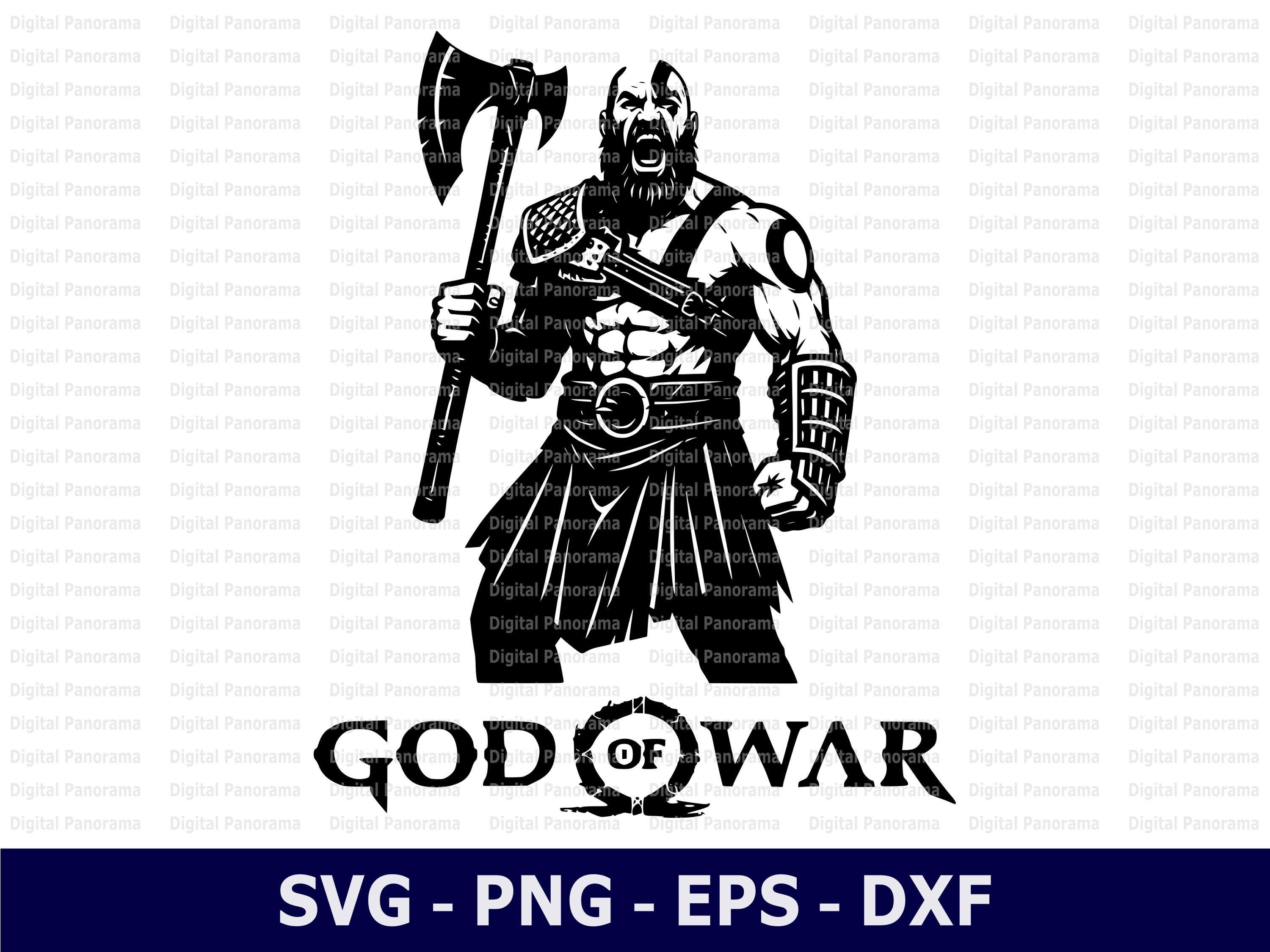 God of War SVG, Kratos Svg, God of War Kratos Wall Art, Video Game ...