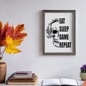 Gaming SVG, Skull SVG, Cricut Cut File, Digital Download - Etsy