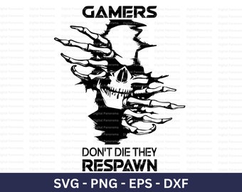 Gaming SVG, Skull SVG, Cricut Cut File, Digital Download - Etsy