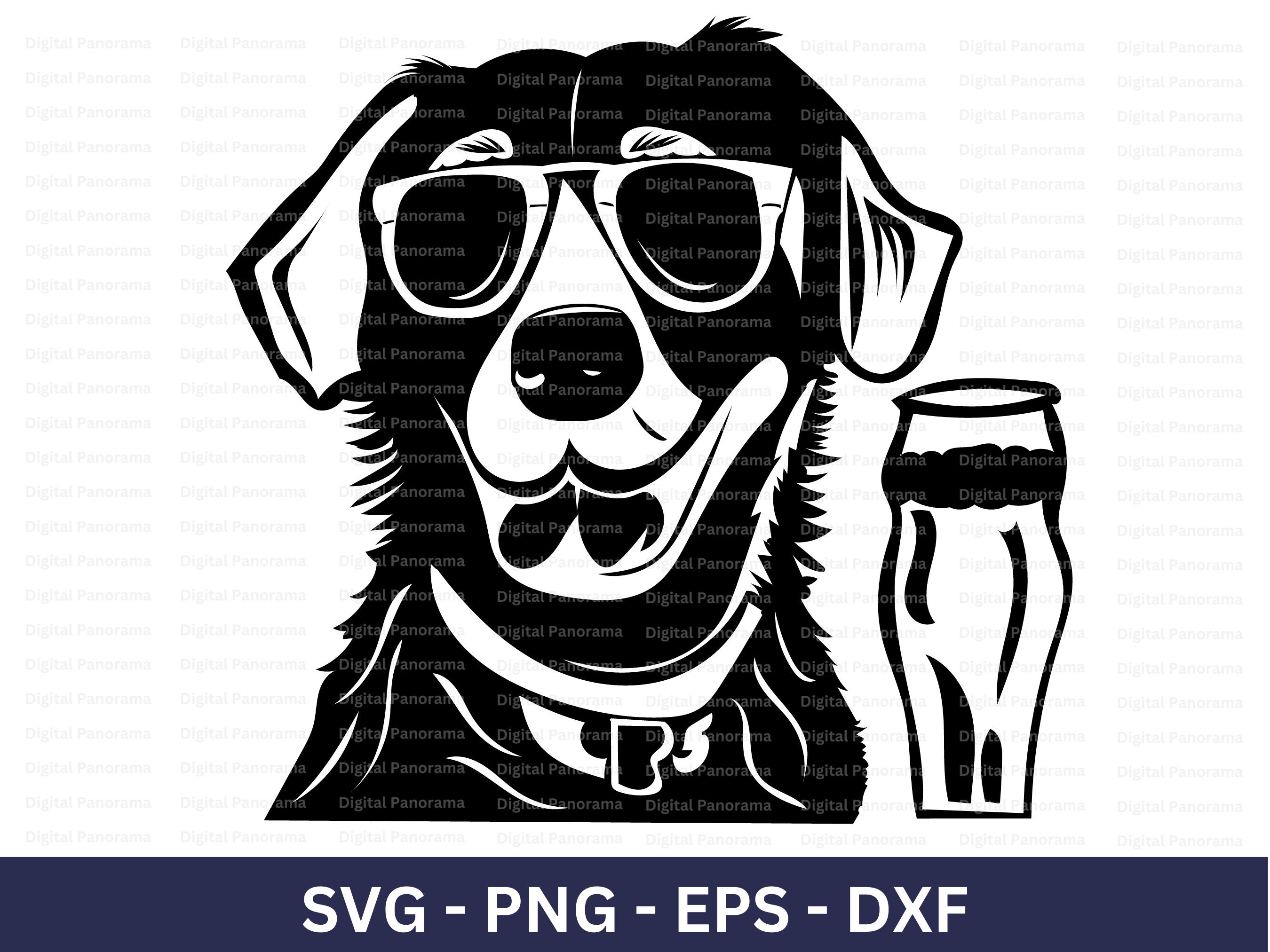 Dog Svg, Dog Enjoying Drink Svg, Cricut Cut File, Digital Download - Etsy