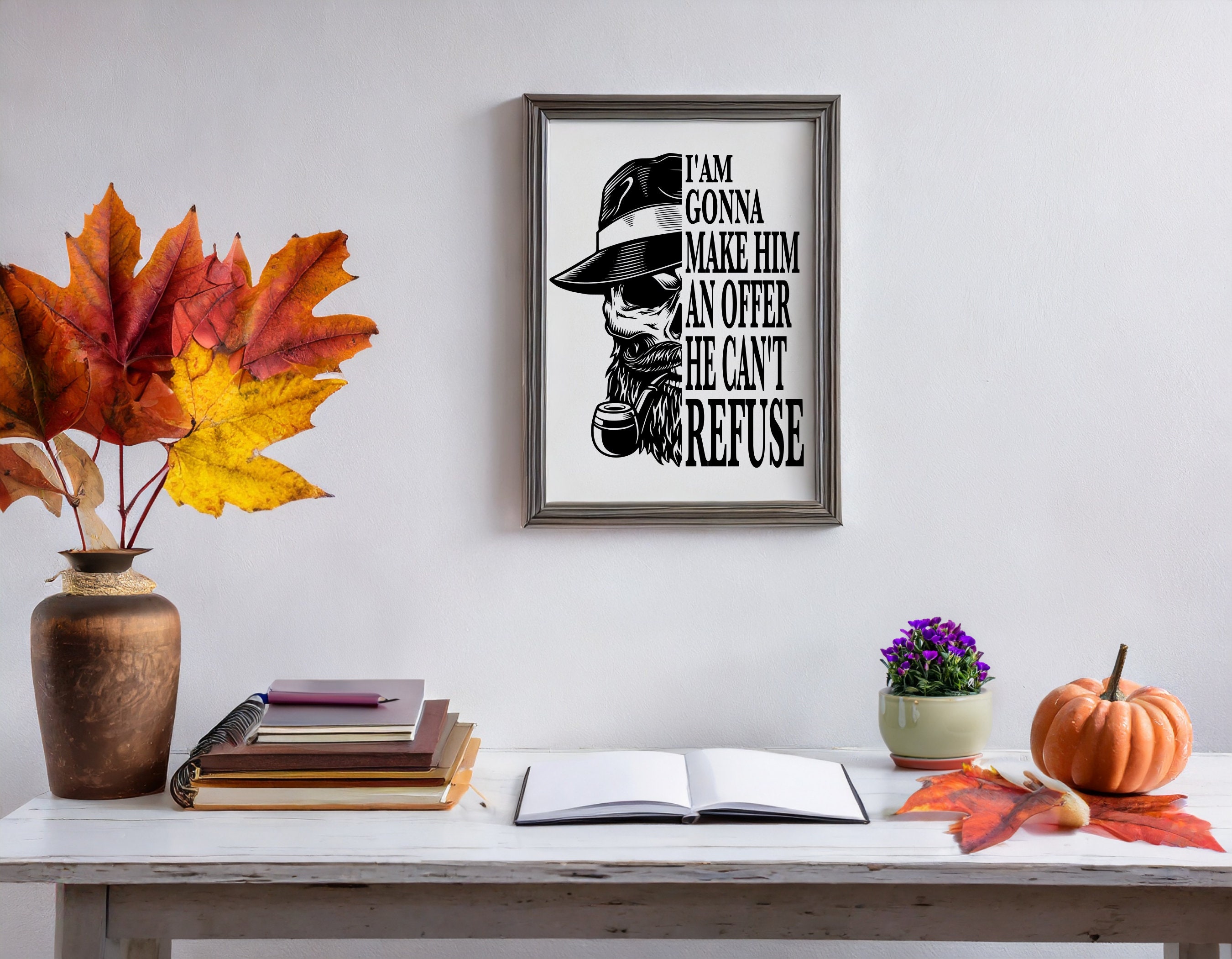 Godfather Svg, Skull Svg, Al Pacino Svg, I Am Gonna Make Him an Offer ...