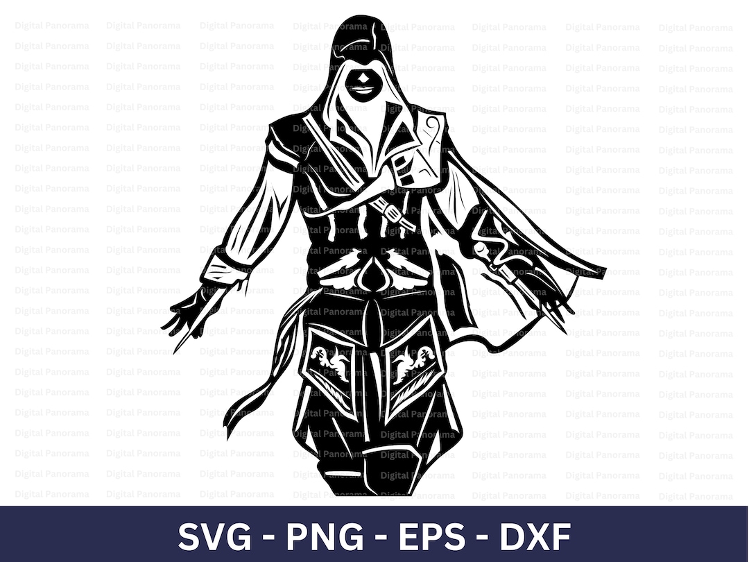 Assassins Creed SVG, Video Game Character Design, Cricut Cut File ...
