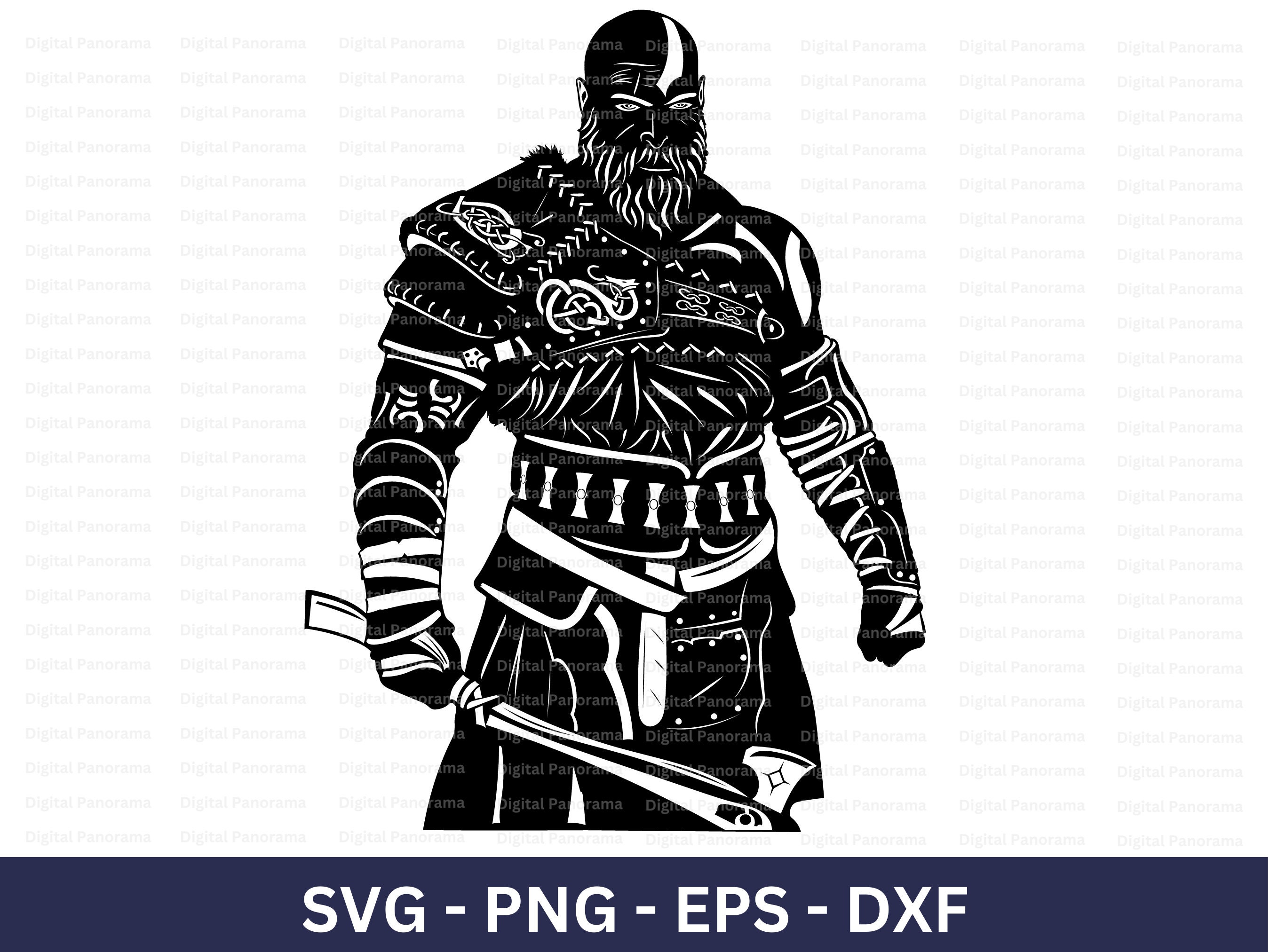 God of War SVG, Kratos SVG, Cricut Cut File, Digital Download - Etsy Norway