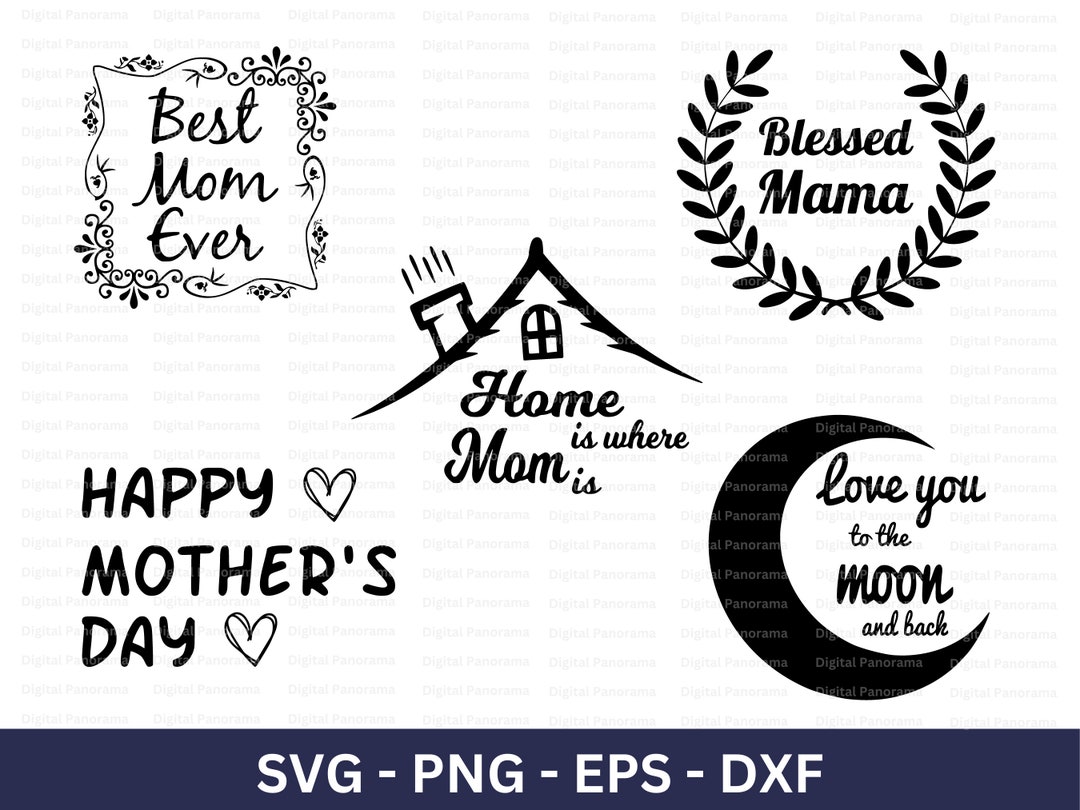 Mom Svg Bundle, Mother's Day Svg Bundle, Mama Svg Bundle, Cricut Svg ...