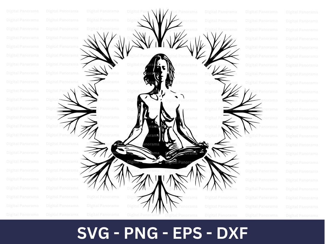 Meditation Mind SVG, Yoga SVG, Ancient Meditation SVG, Cricut Cut File ...