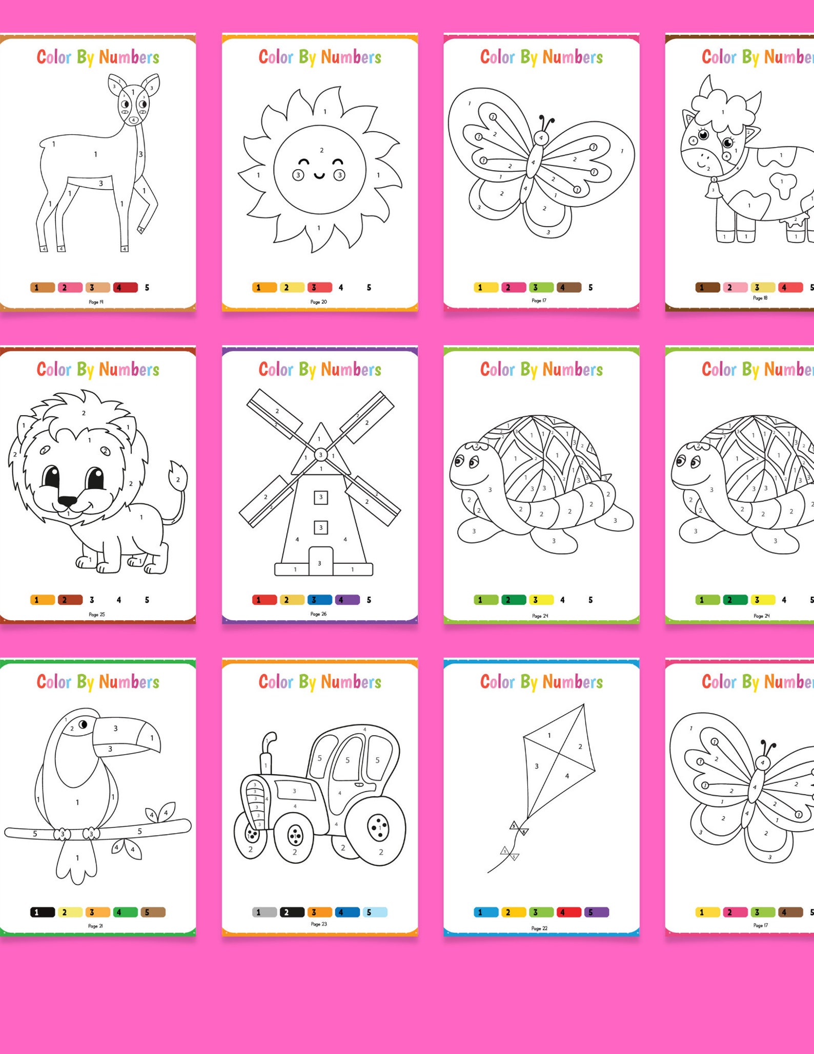 Color by Numbers Worksheet for Kids Fun Preschool Activities ...