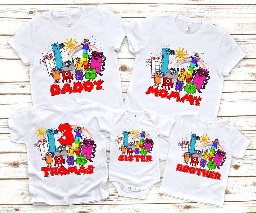 Number Inspired Birthday Shirt, Number Theme Party, Personalized ...