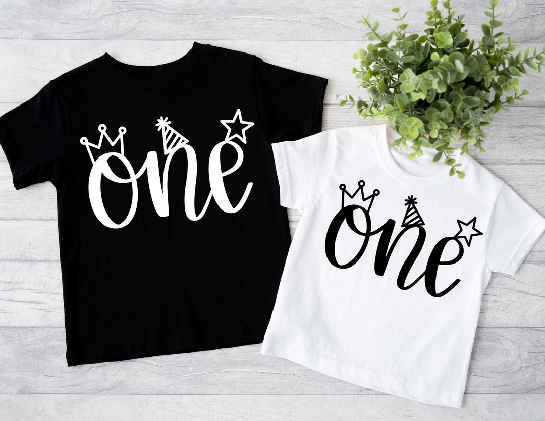 1st Birthday Boy Shirt, One Birthday Kid Shirt, Minimalist One Birthday ...