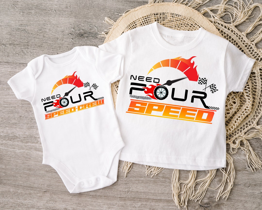 Need Four Speed Birthday Shirt, 4th Race Car Birthday Outfit, 4th ...