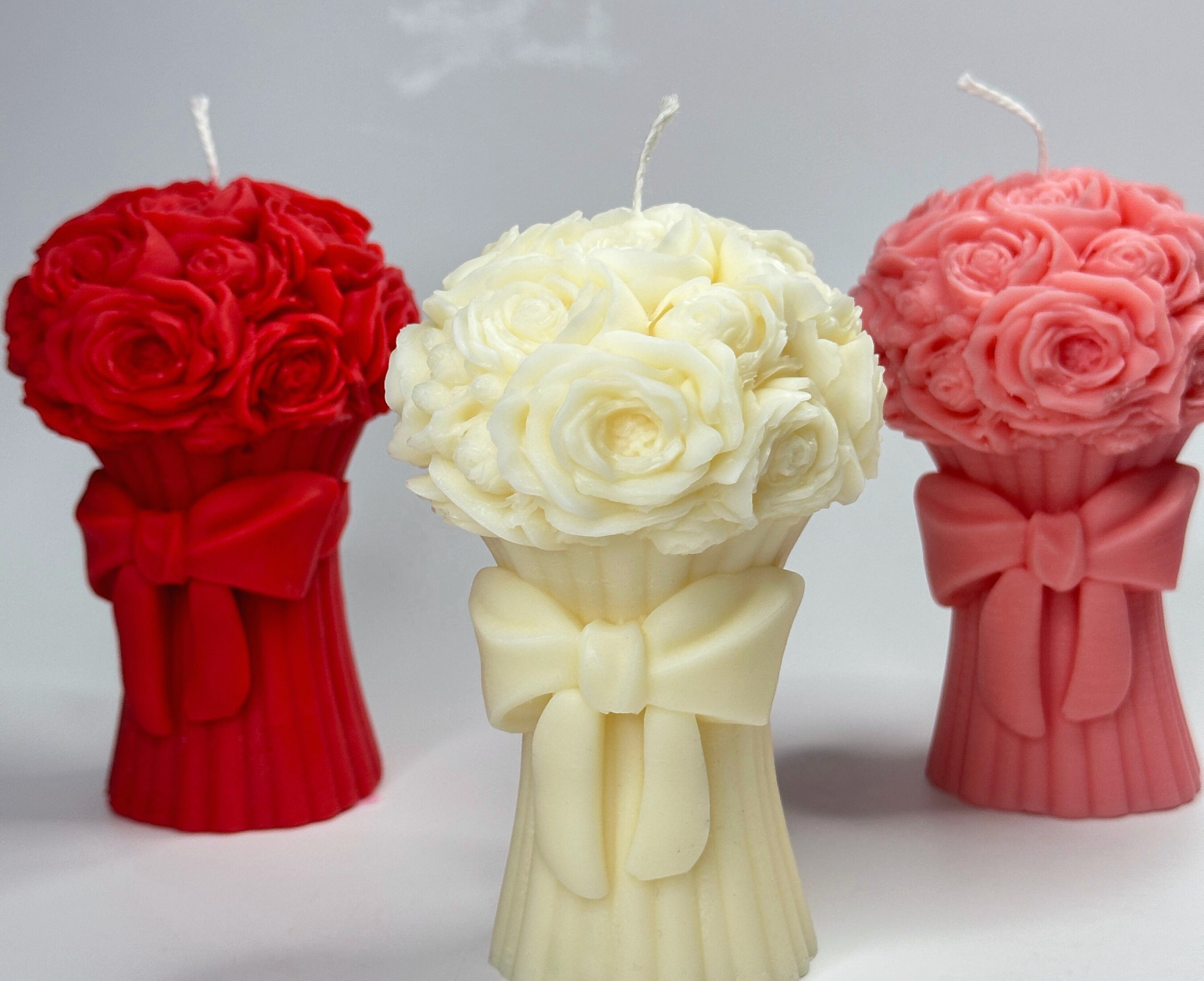 Flower Bouquet Candle Valentines Day Gifts Flower Candle Coquette ...