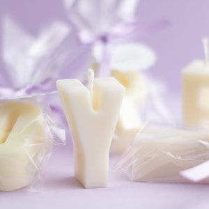 Candle Letter Favor| Personalized Letter Candle| Alphabet Candle ...