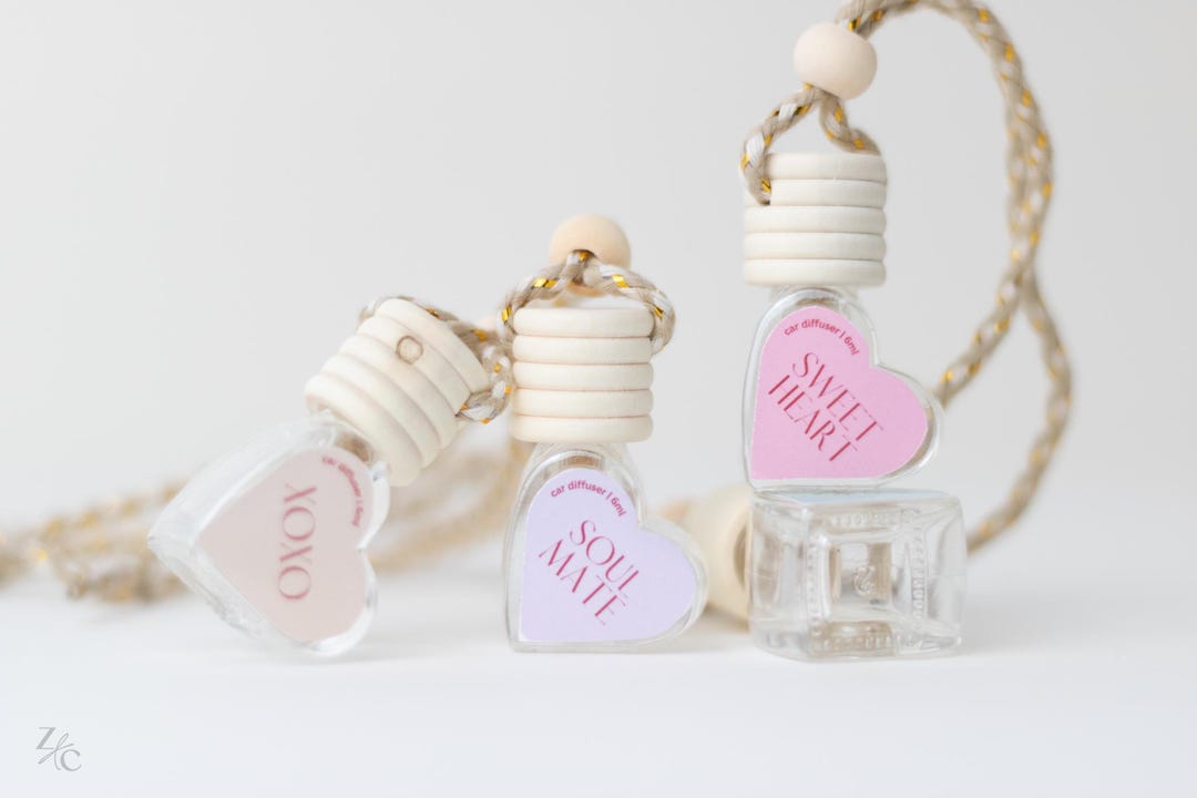 Heart Car Diffuser| Conversation Heart Car Diffuser| Scented Air ...