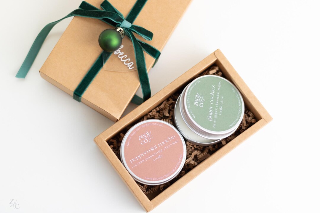 Christmas Candle Box| Christmas Scented Candles| Sampler Christmas ...