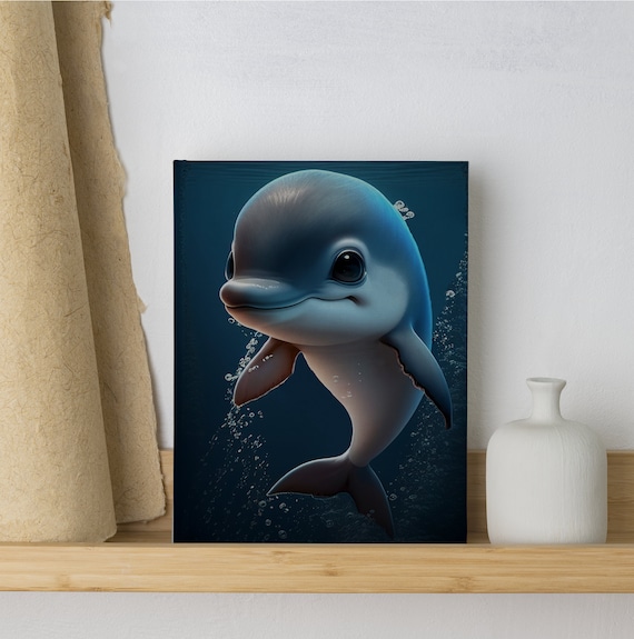 Baby Dolphin Cartoon