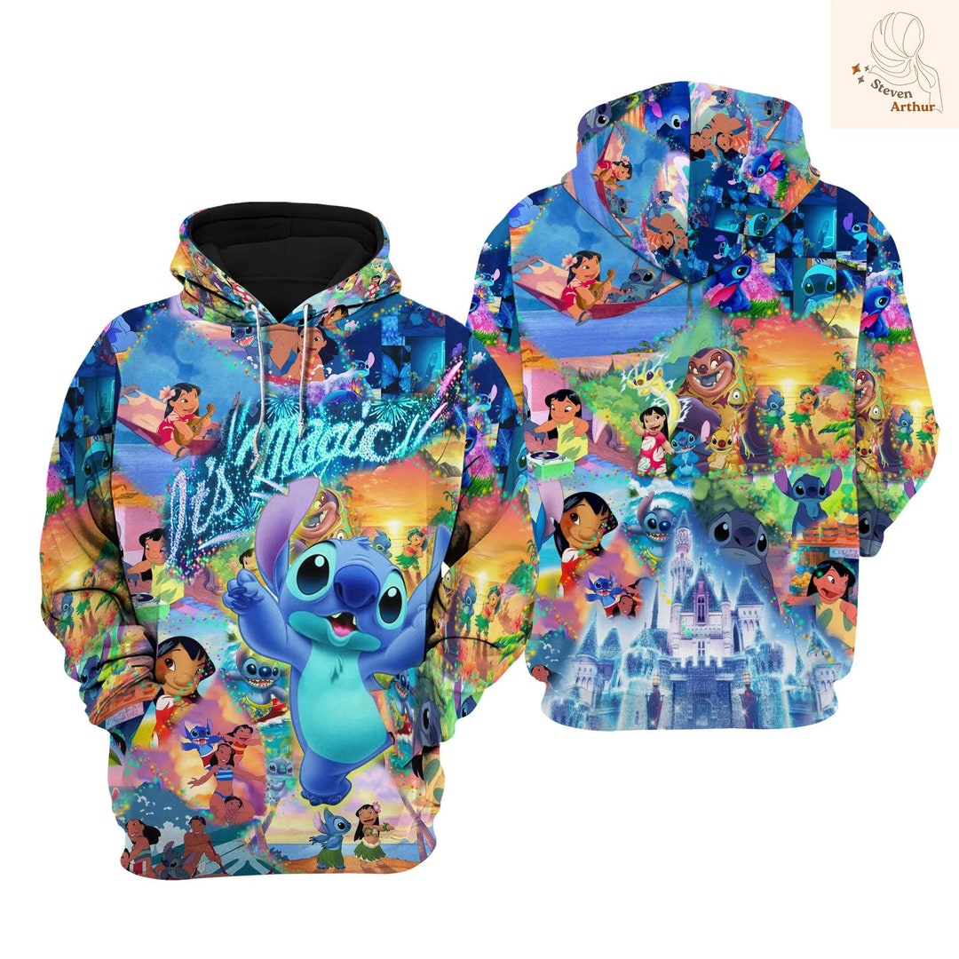 Lilo and Stitch Hoodie Cartoon Movie Hoodie Christmas Stitch - Etsy