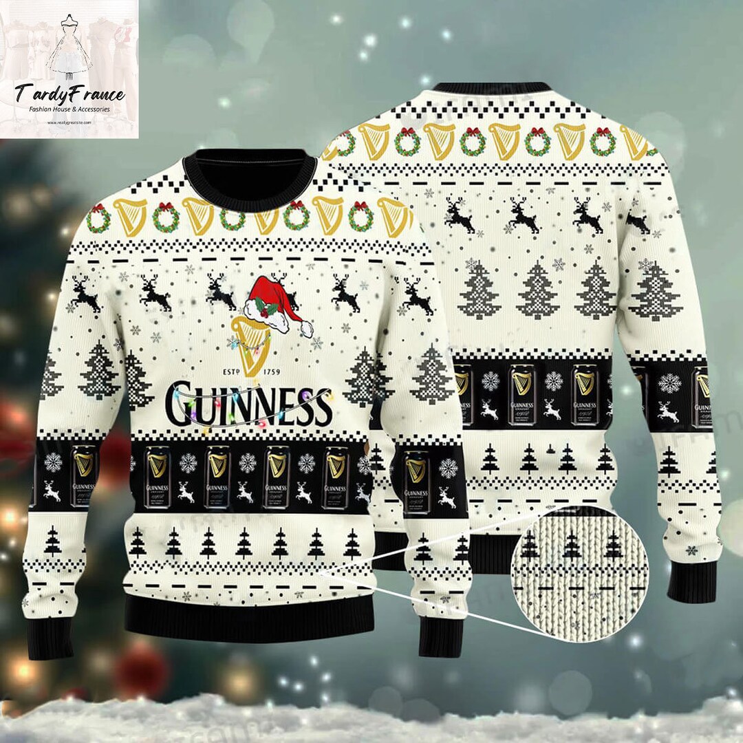 Christmas Gift Guinness Beer Sweater Guinness Woman Sweater - Etsy UK