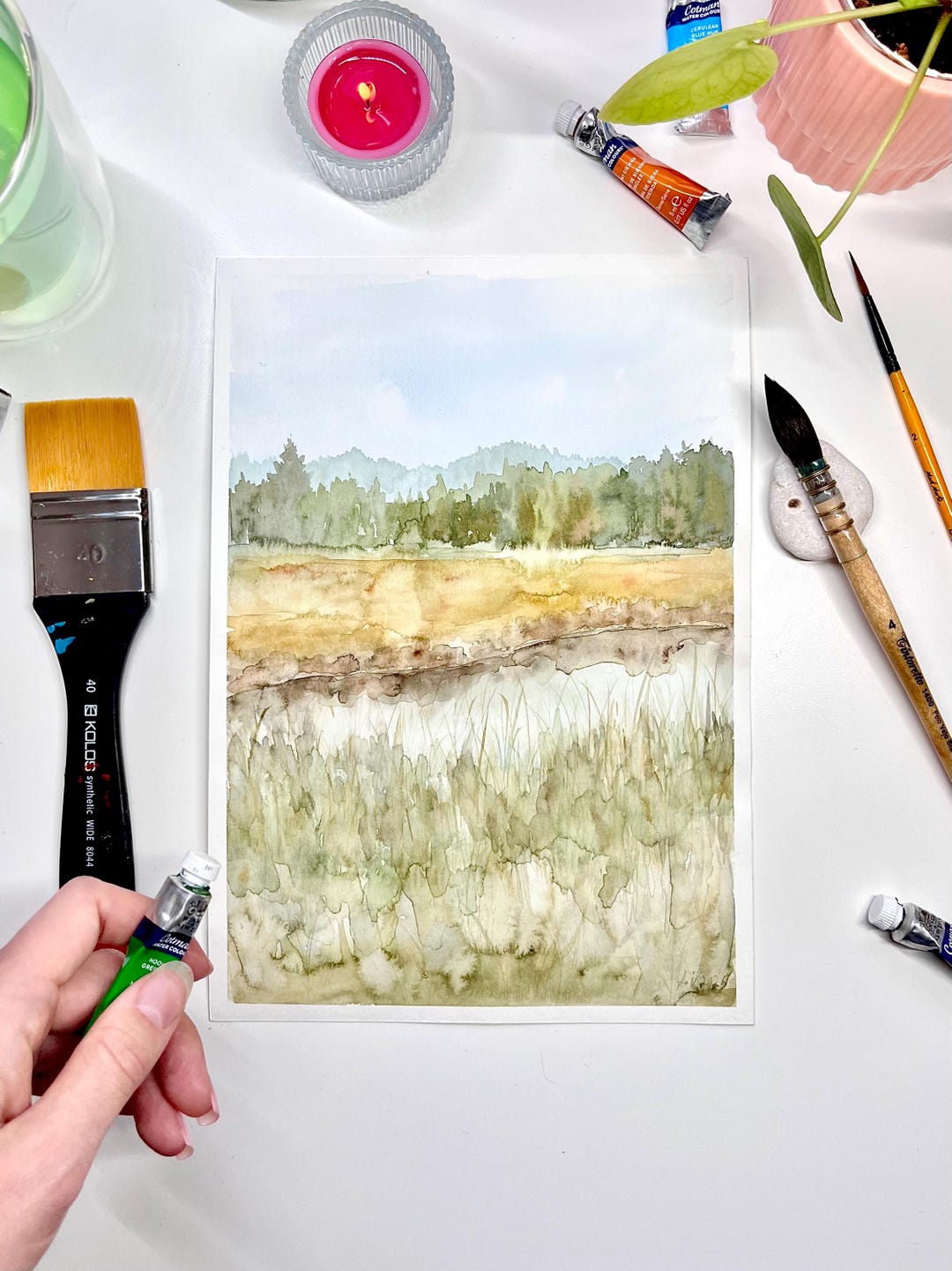 Canadian Lakeside Painting, Ontario Outdoor Painting, Ontario Landscape ...