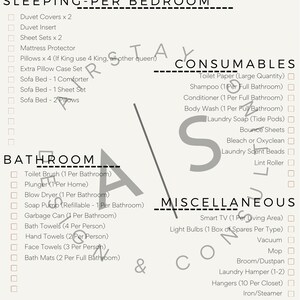 Short Term Rental Setup Checklist condo - Etsy