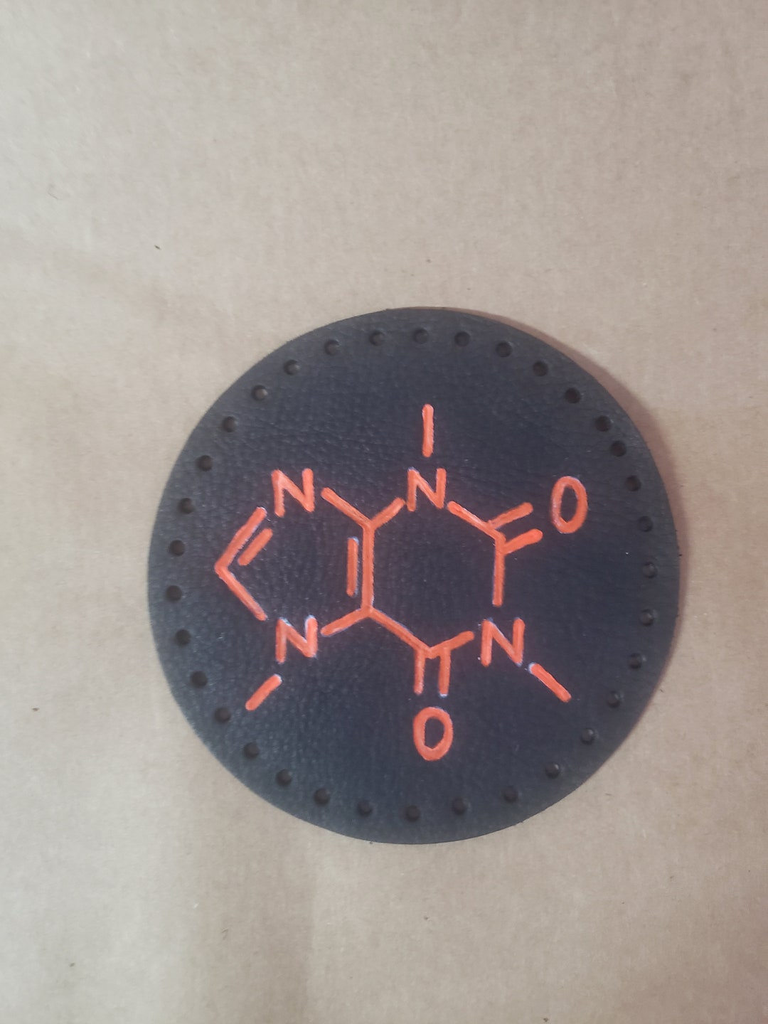Caffeine Chemical Structure Patch - Etsy