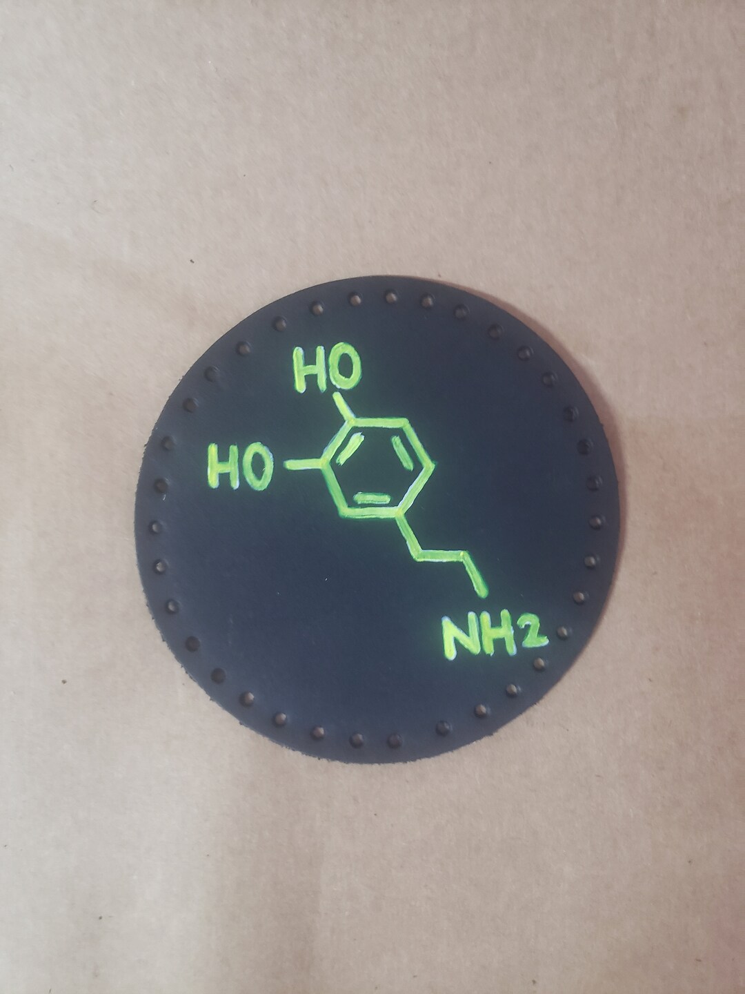 Dopamine Chemical Structure Leather Patch - Etsy