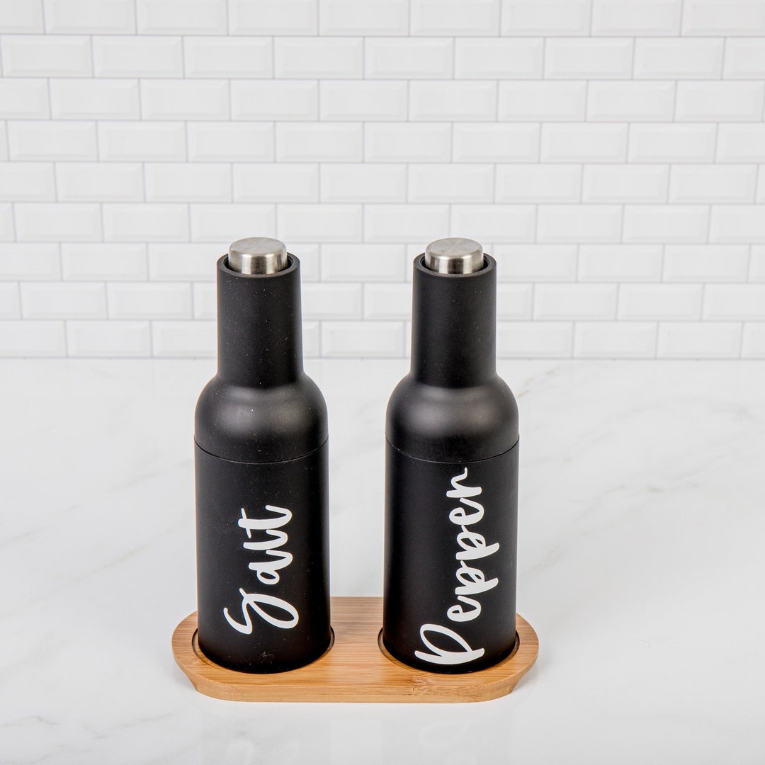 Salt & Pepper Label Customisable Vinyl Labels - Etsy