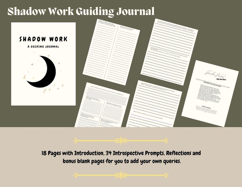 Shadow Work Journaling Guidebook for Deep Introspection and Reflection ...