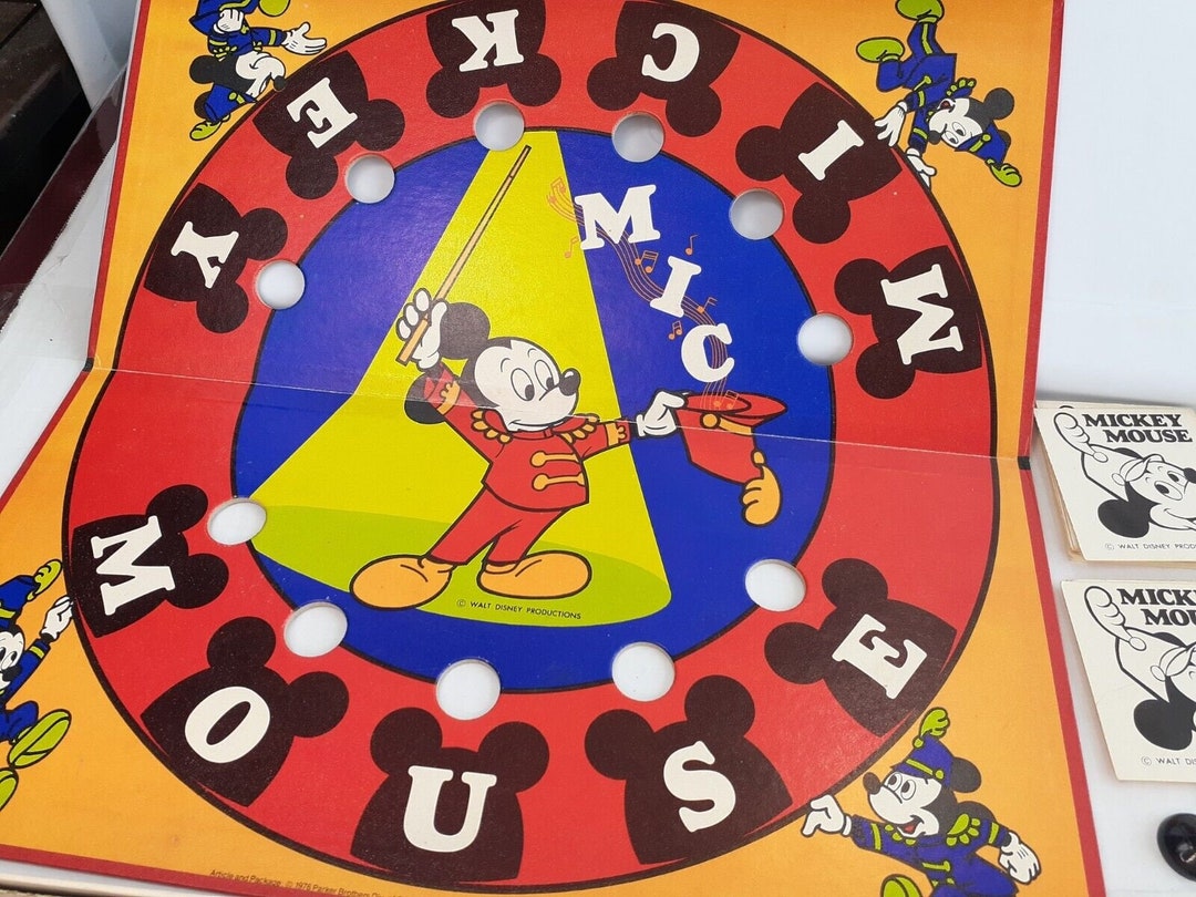 Vtg 1976 Walt Disney's Mickey Mouse Board Game Parker - Etsy