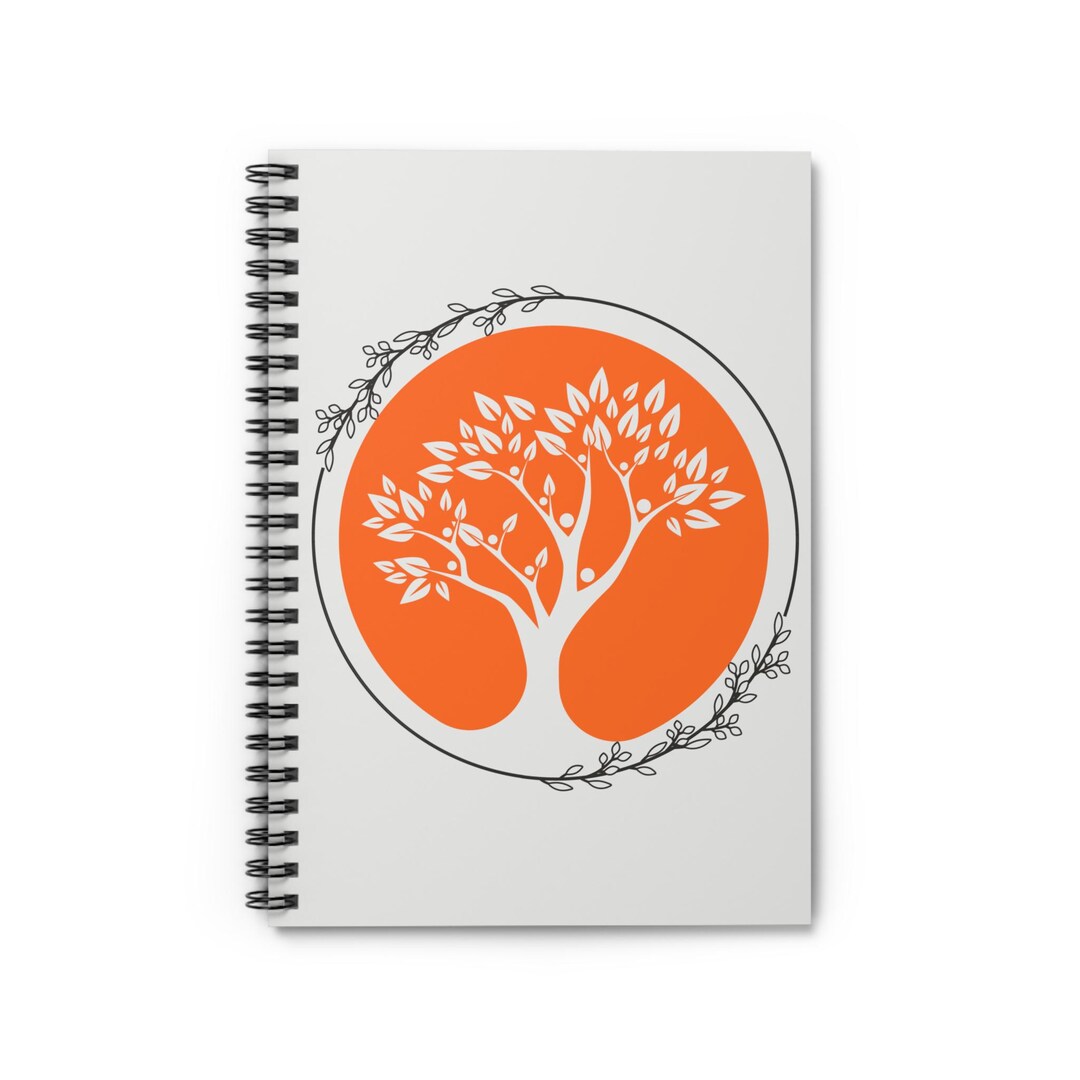 Painting With Fall Family Tree Notebook, Metal Spiral Binder, Lined ...