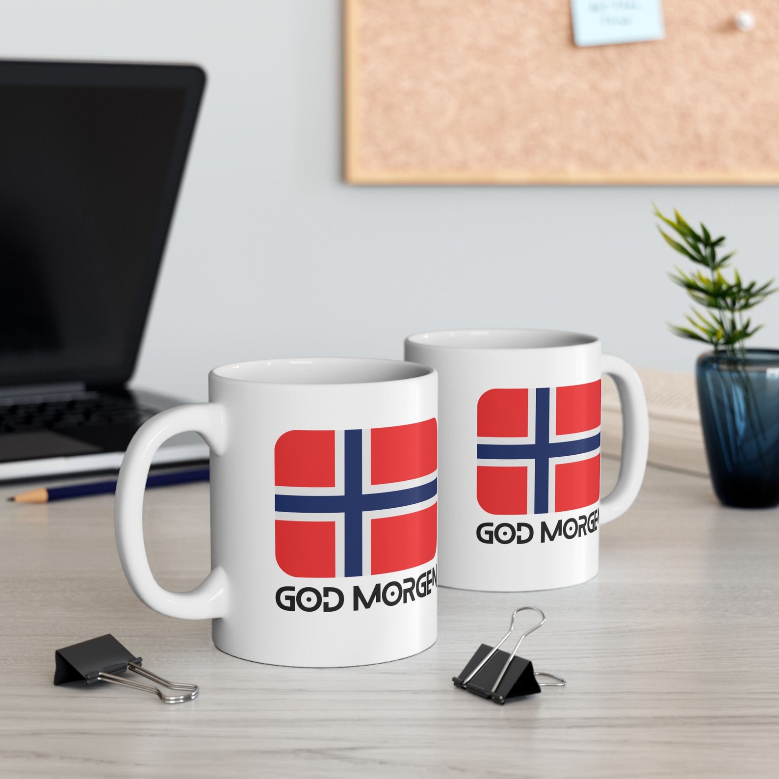 Norwegian Flag God Morgen Good Morning Ceramic Mug 11 Oz and 15 Oz ...