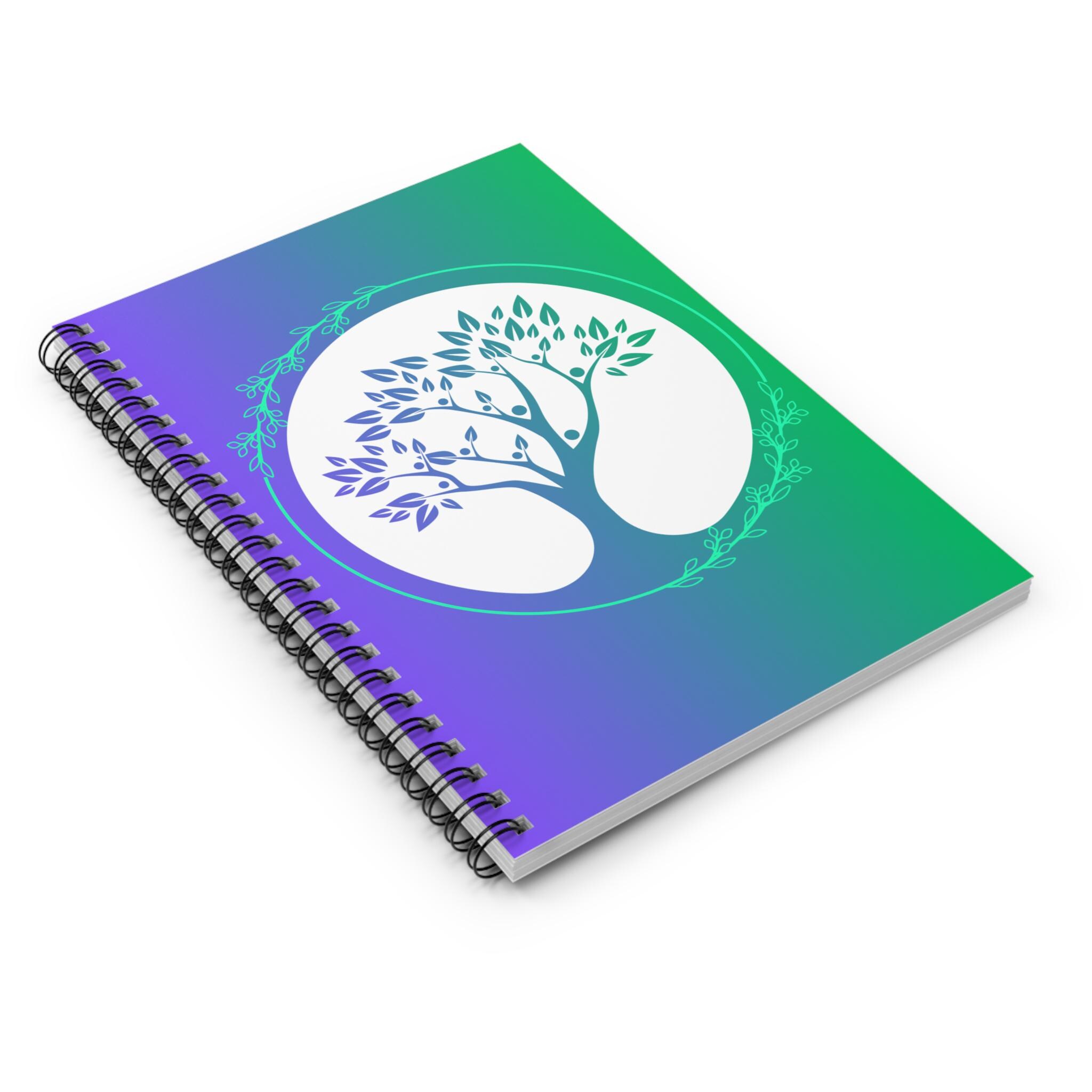 Northern Lights Family Tree Notebook, Metal Spiral Binding, Genealogy ...