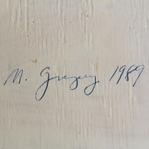 Michael Gregory "embrace", 1989 - Oil and Tar on Wood - Etsy